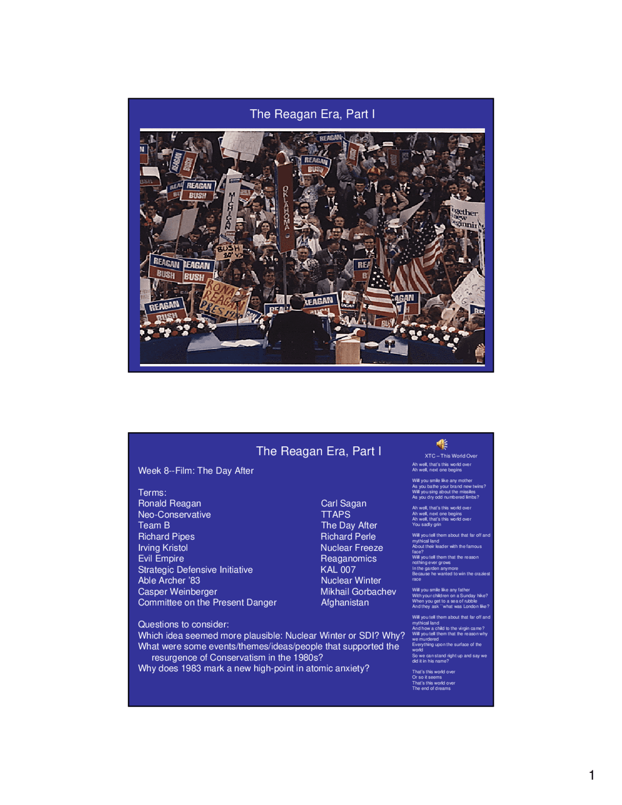 The Reagan Era: Understanding the Political and Geopolitical Shifts in ...