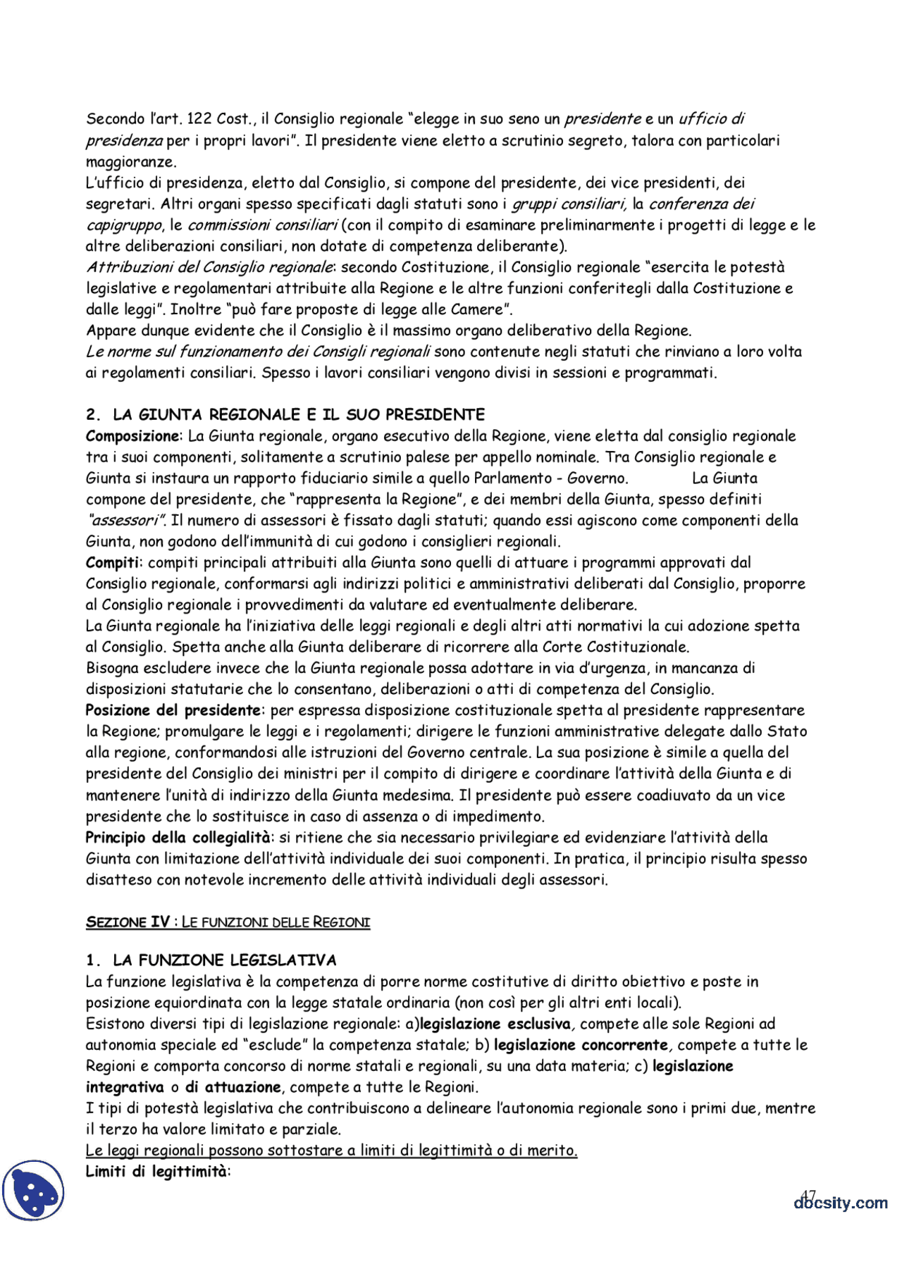 Dispense Di Istituzioni Di Diritto Pubblico Parte 3 Docsity