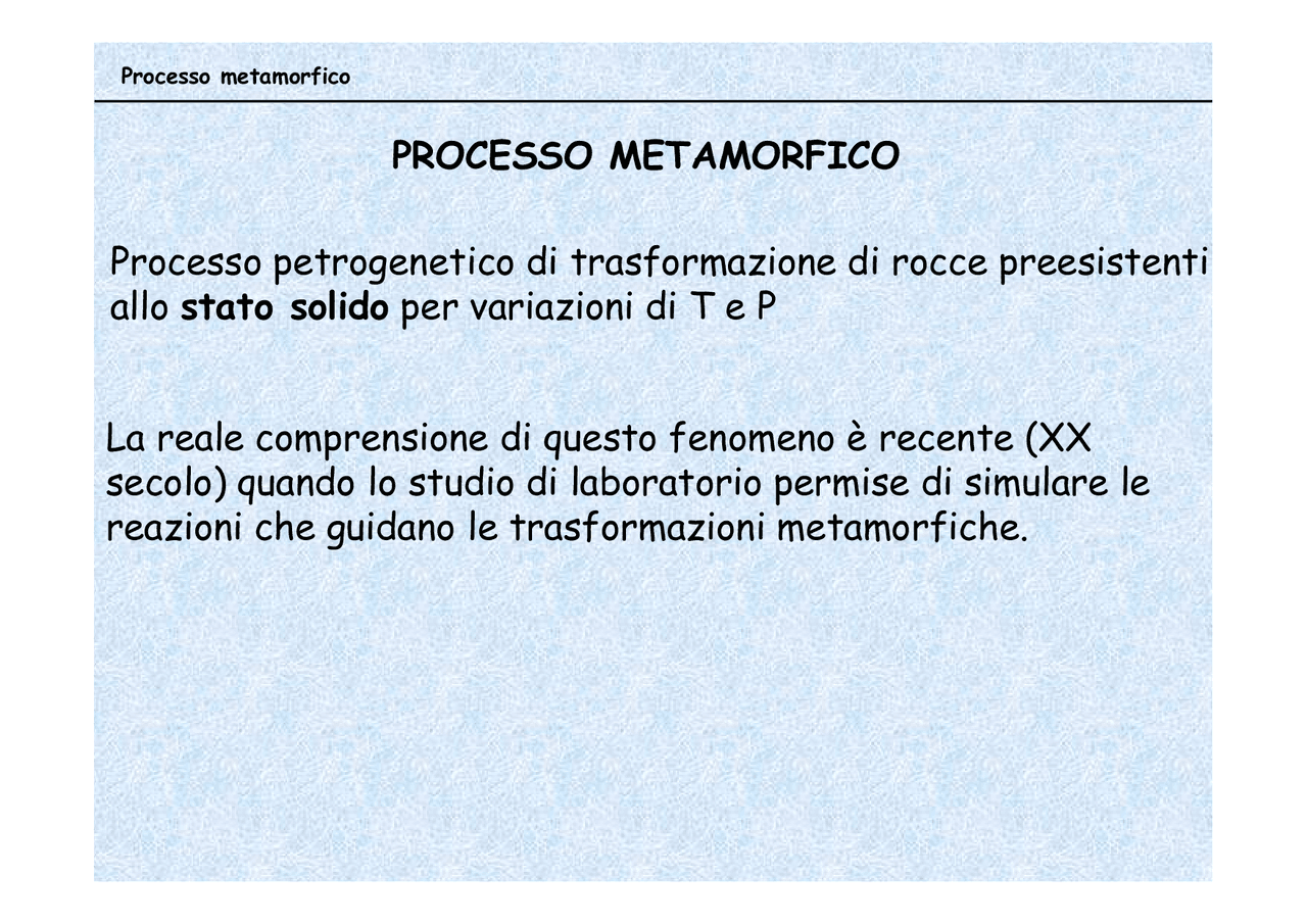 Mineralogia Applicata Rocce Metamorfiche Parte 1 Docsity