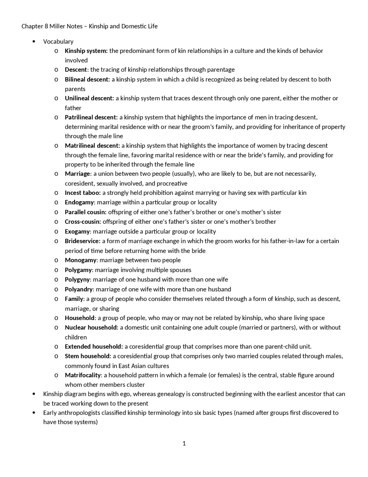 An Introduction To Kinship And Domestic Life Vocabulary Anth 201