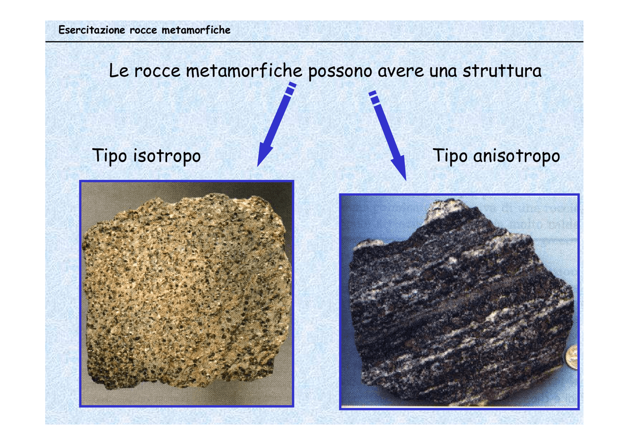 Mineralogia Applicata Rocce Metamorfiche Docsity