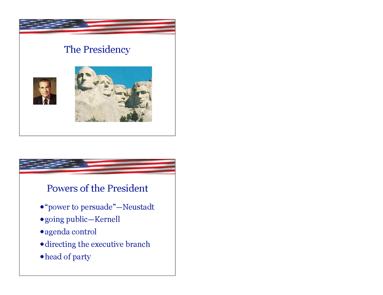 The Presidency - American Government | POLS 1101 - Docsity