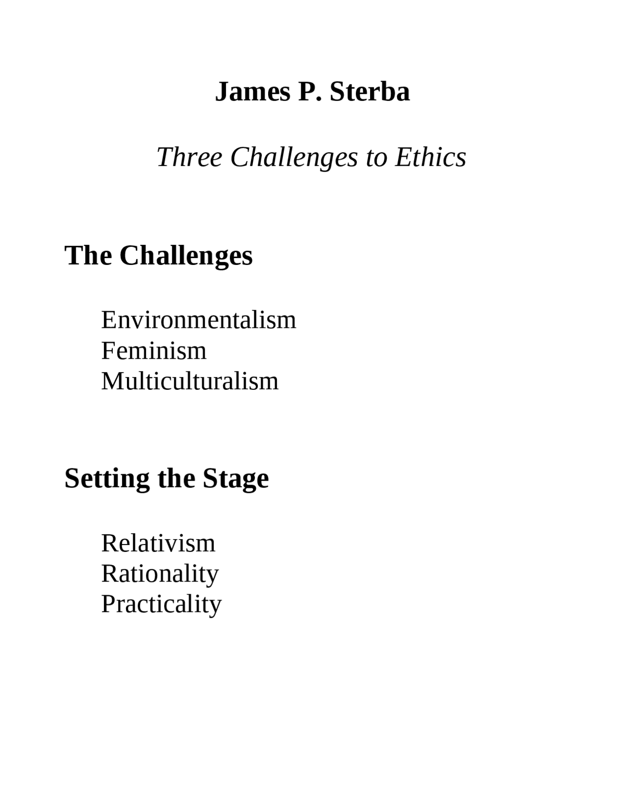 Lecture Slides On Three Challenges To Ethics Phil 1175 Docsity