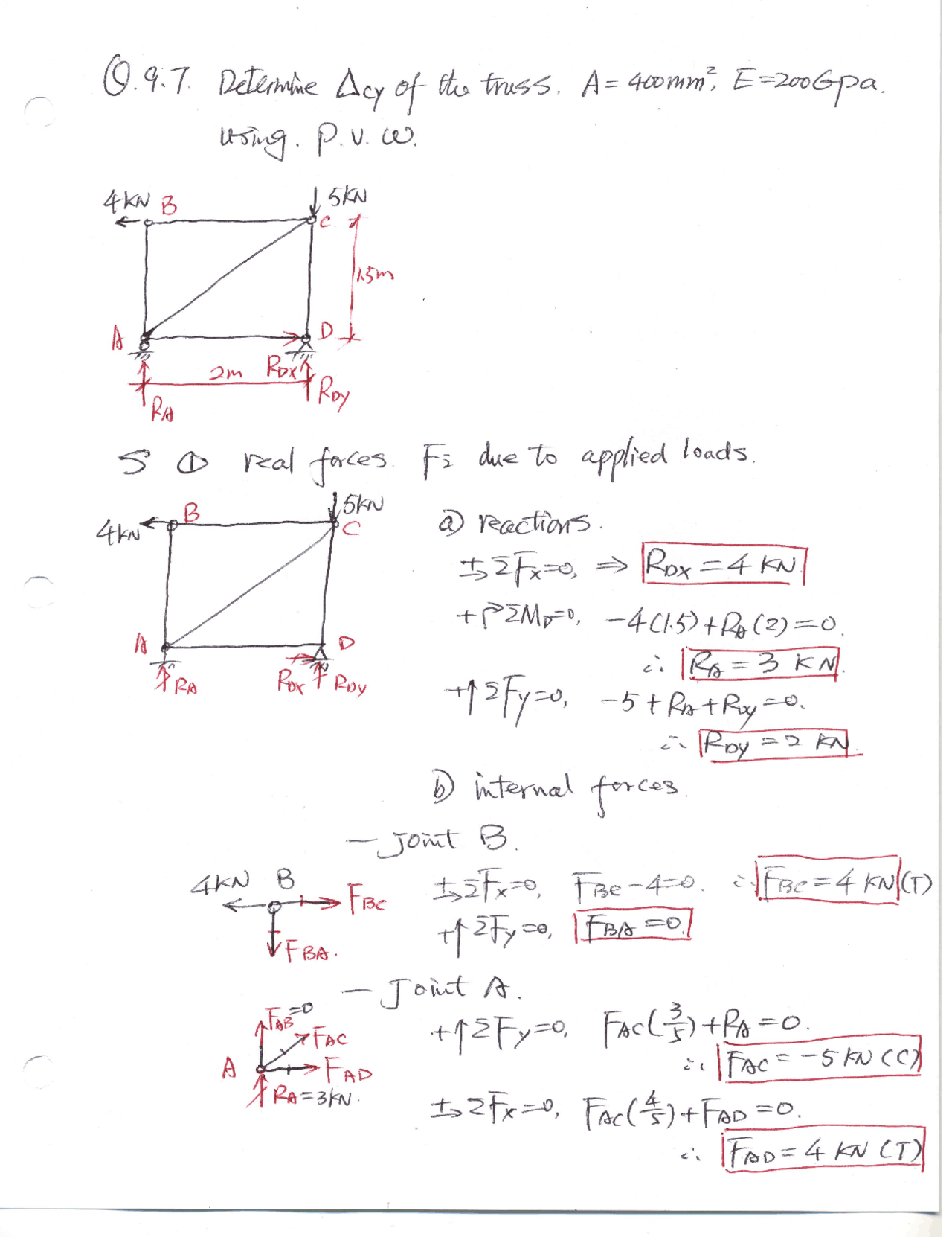 Handwritten Notes On Introduction To Structural Analysis Civ Eng 360