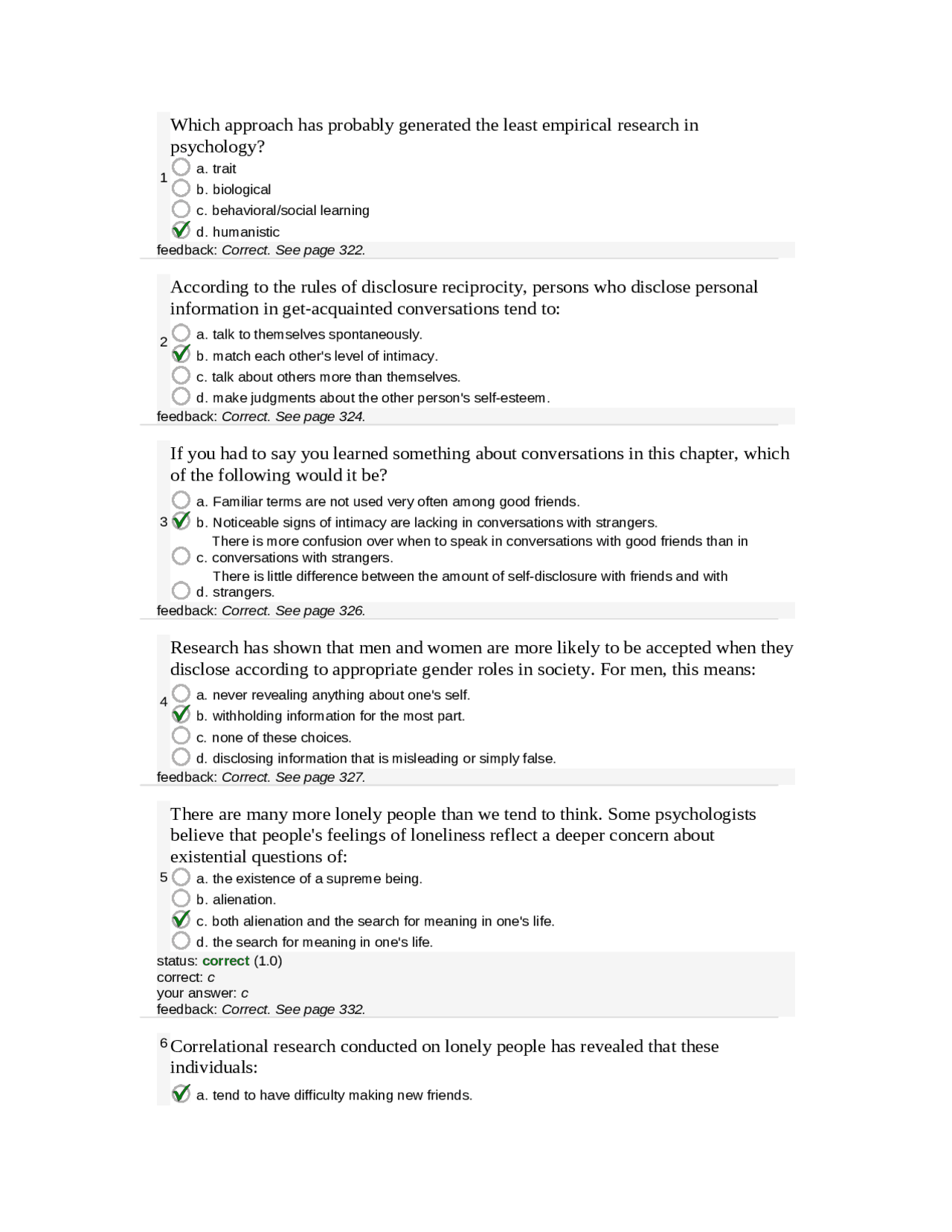 Review Sheet for Introduction to Personality | Psych 321 | Study notes ...