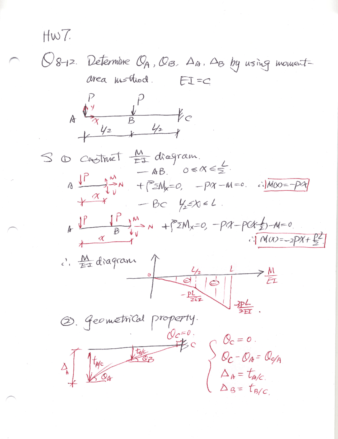 Homework 8 Introduction To Structural Analysis Civ Eng 360 Docsity