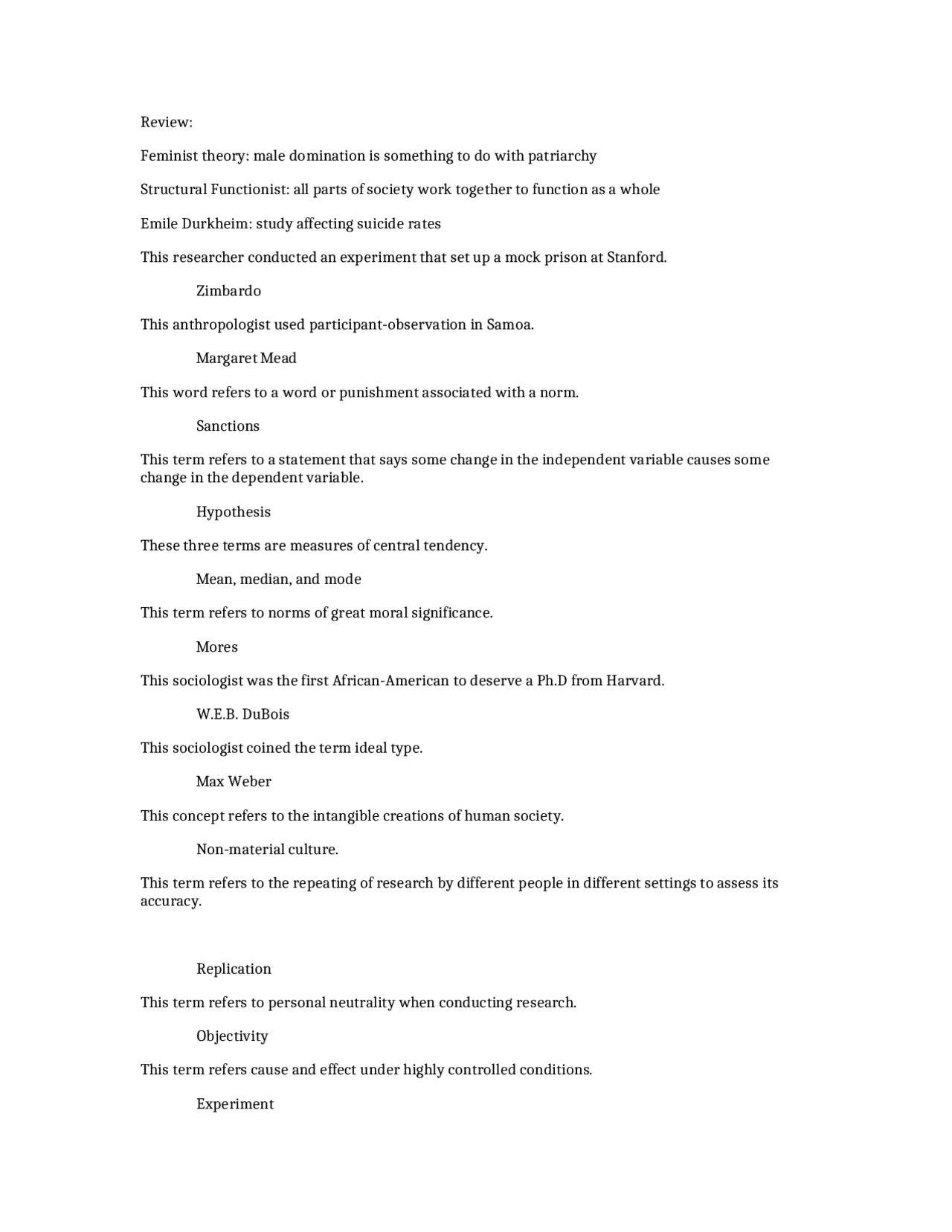 Feminist Theory Lecture Notes Introduction To Sociology Principles