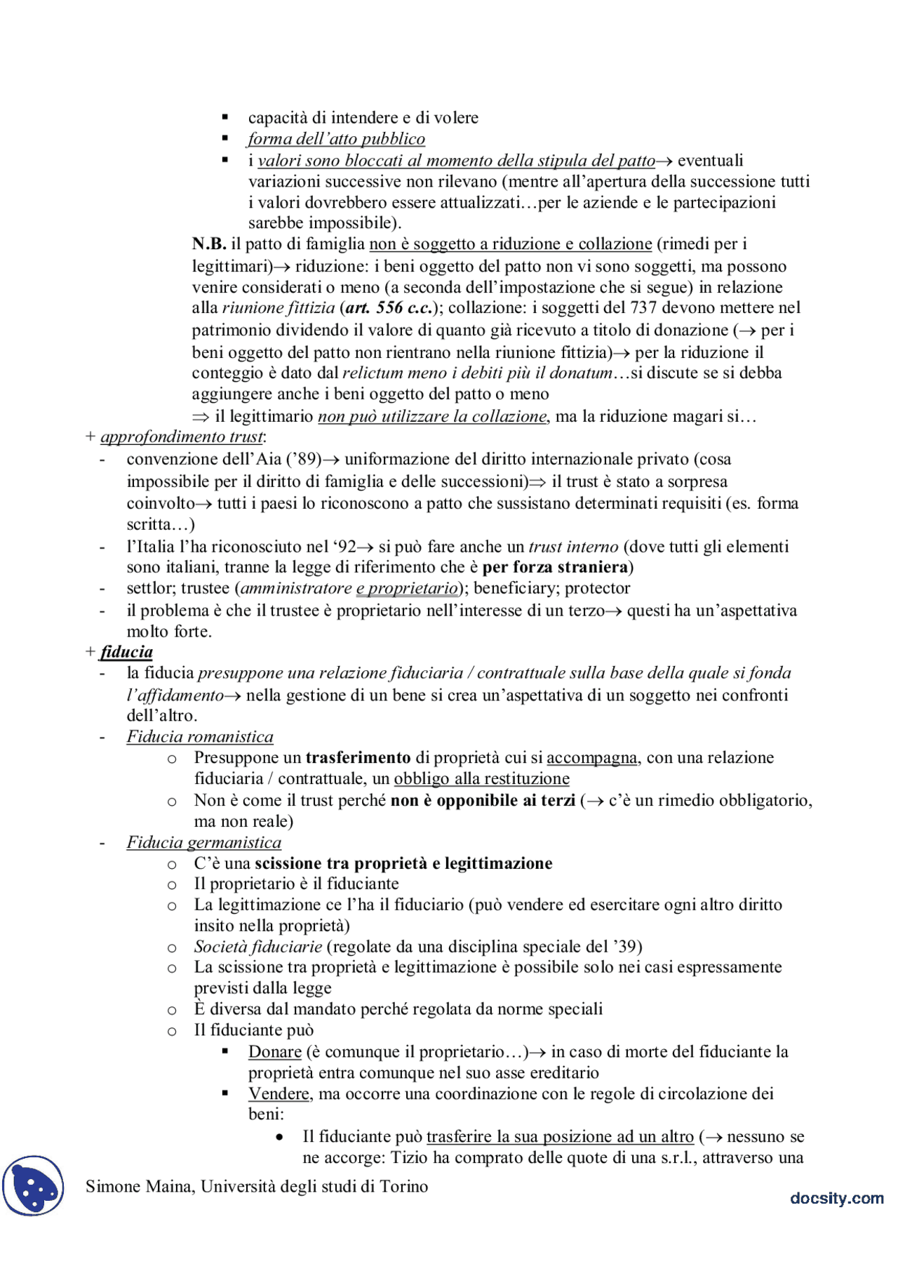 Riassunti Di Diritto Civile Parte 2 Docsity