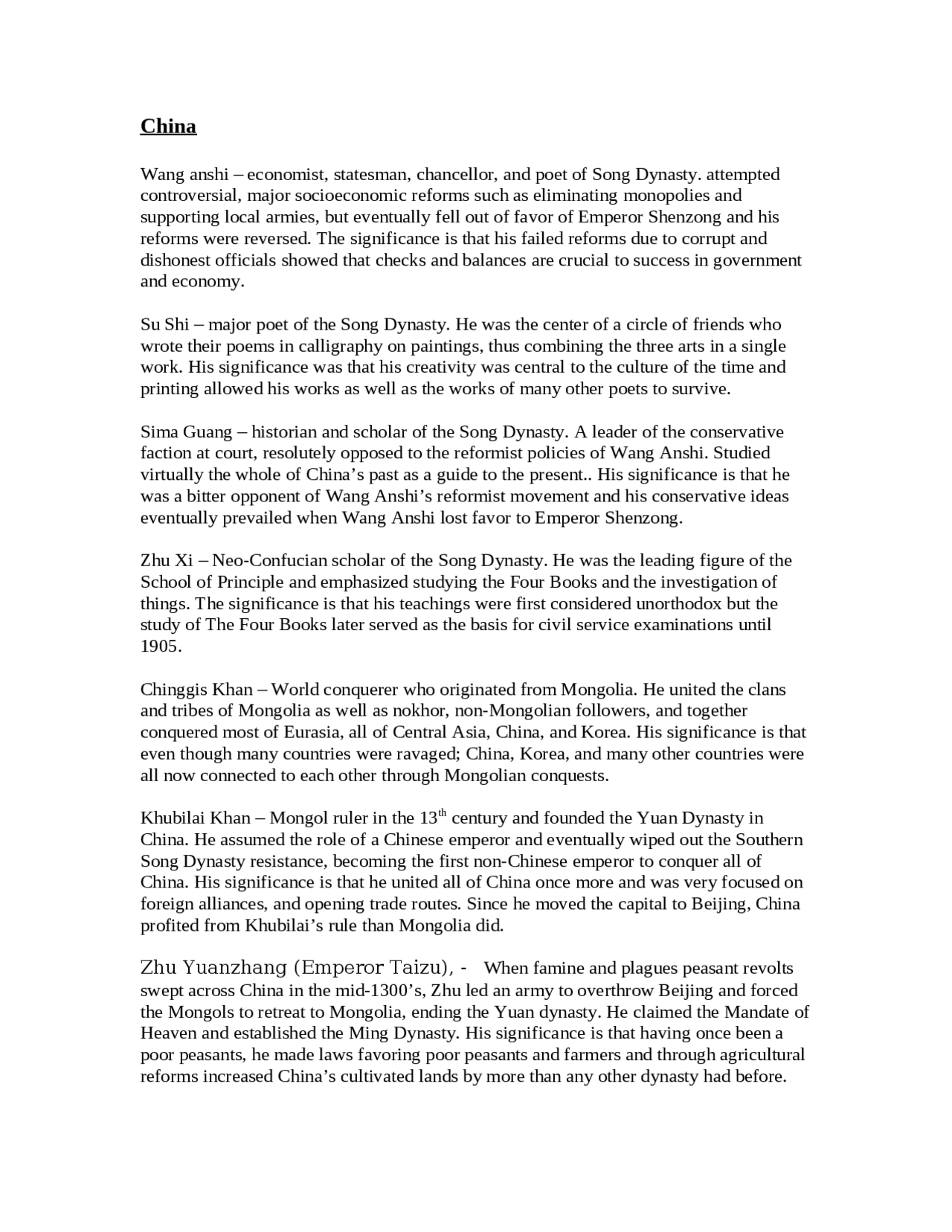 Study Guide, China, Japan, Korea - East Asian Civilizations | HIST 120 ...