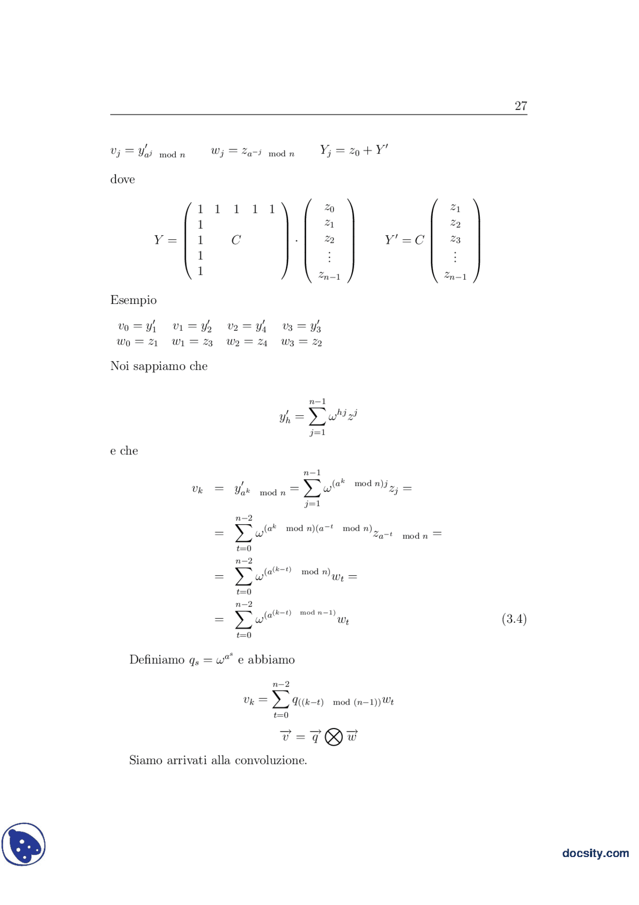 Appunti Di Matematica Computazionale Parte 2 Docsity
