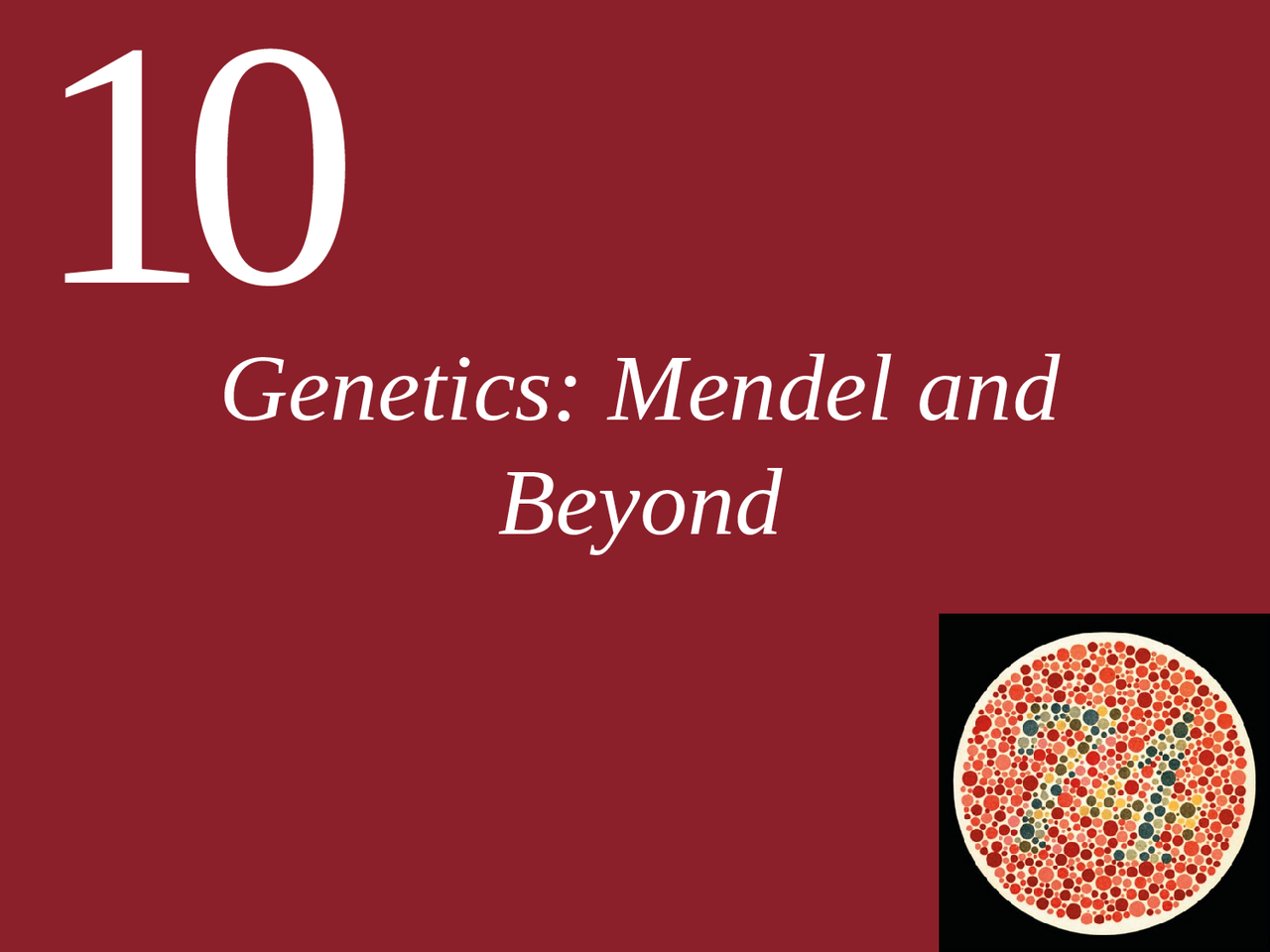 Genetics: Mendel and Beyond - Lecture Notes | BIOL 1107 - Docsity