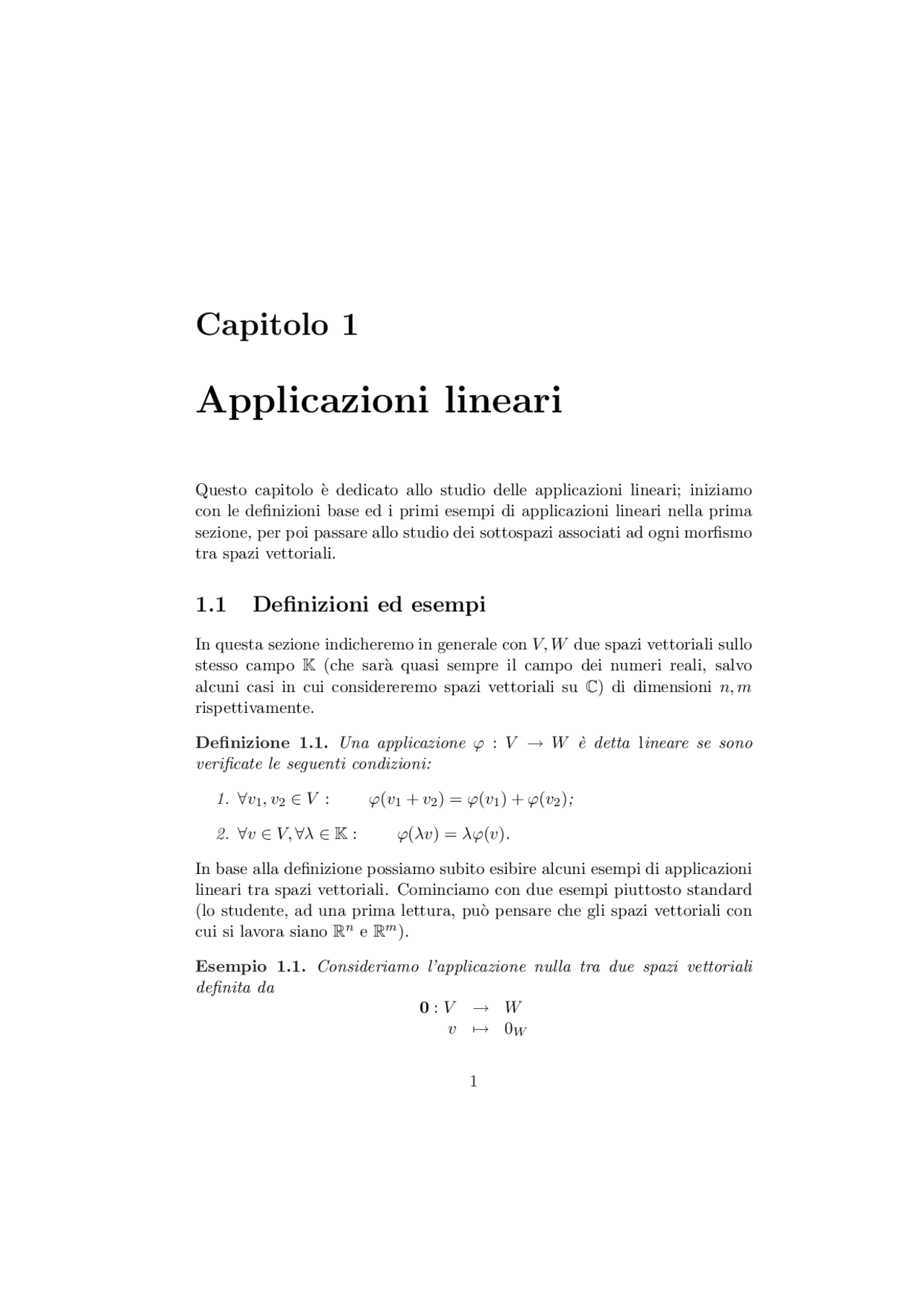 Appunti Di Geometria Applicazioni Lineari Docsity