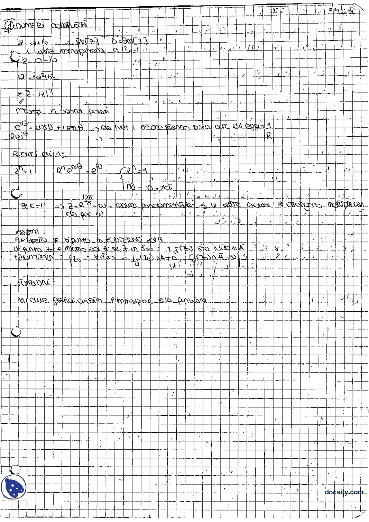 Appunti Di Analisi Complessa Compendio Docsity