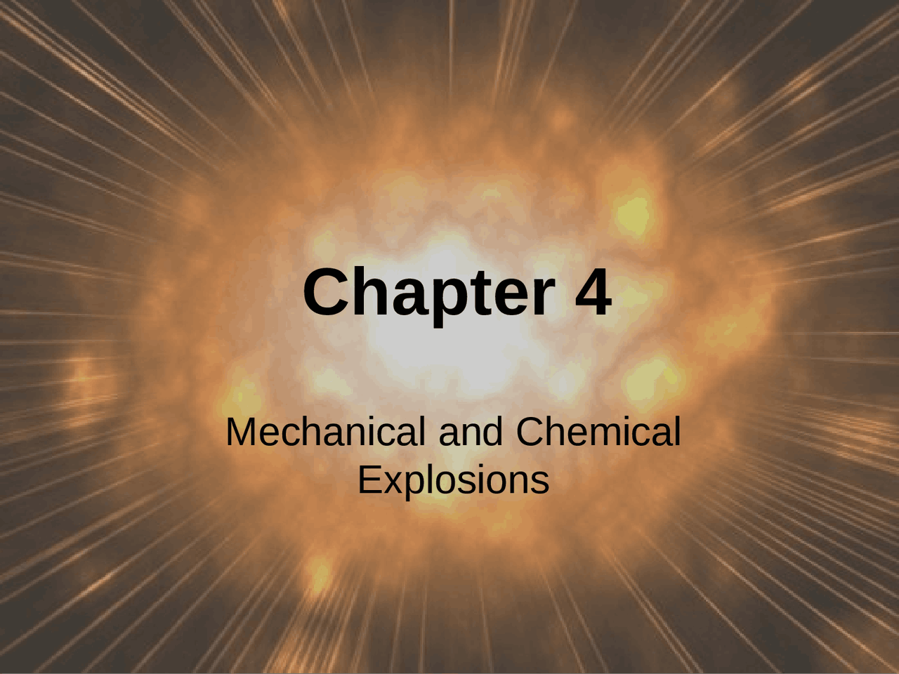 The Definitions of the Mechanical and the Chemical Explosions | OSH 310 - Docsity