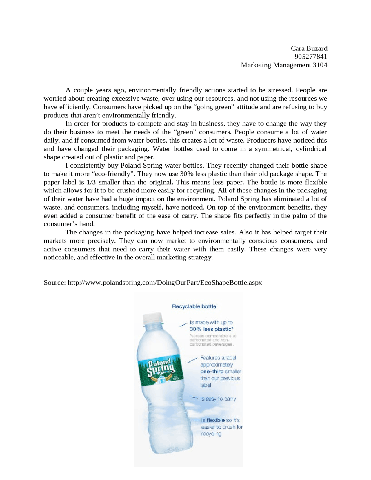 Assignment For Marketing Management Mktg 3104 Docsity