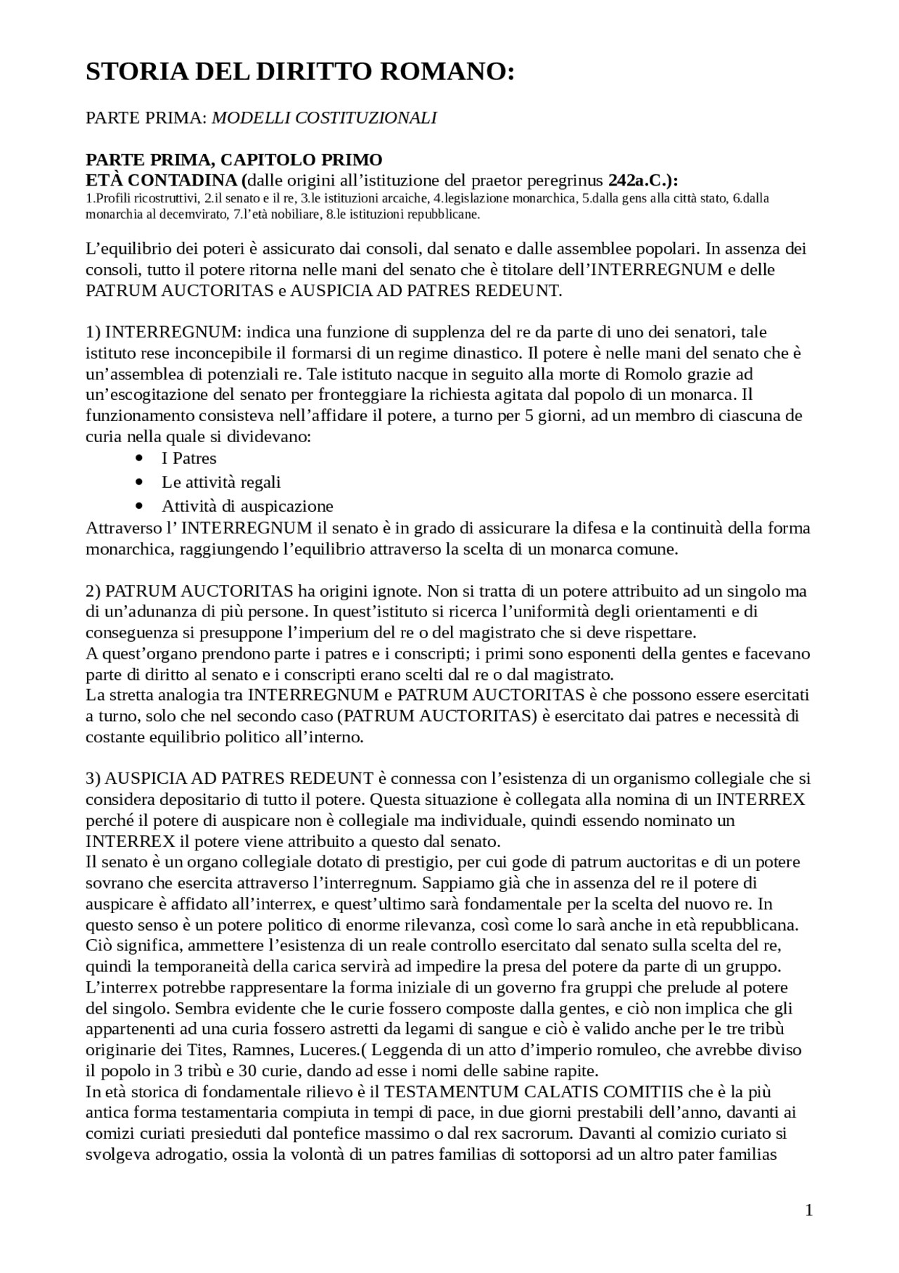 Storia del diritto romano - Riassunto | Resúmenes de Storia del Diritto ...