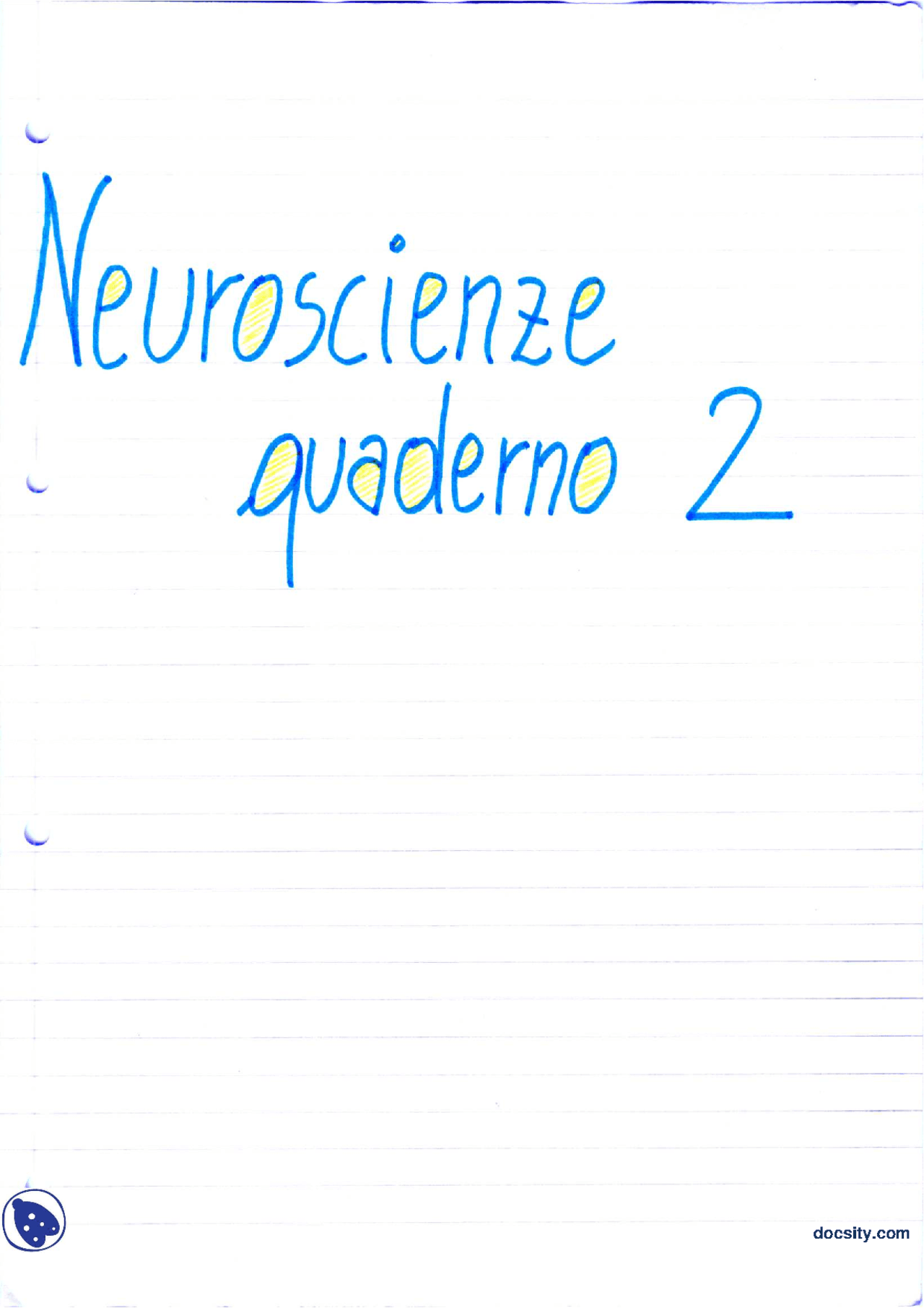 Neuroscienze Appunti Parte 21 Docsity