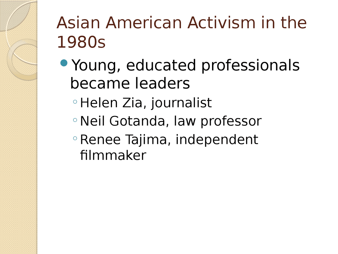 Review Sheet for Exam - Introduction to Asian American Studies - Slides ...