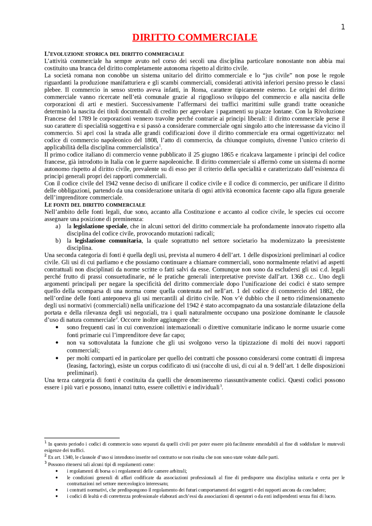 Dispense Di Diritto Commerciale Docsity