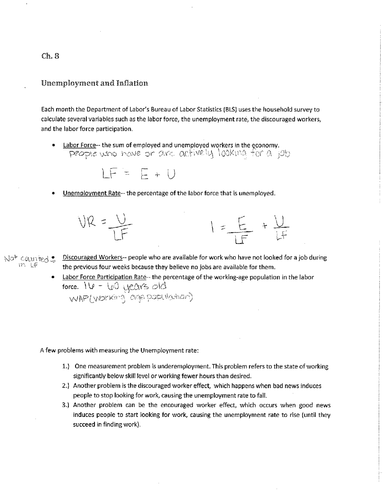 Unemployment And Inflation Principles Of Macroeconomics Econ 2010