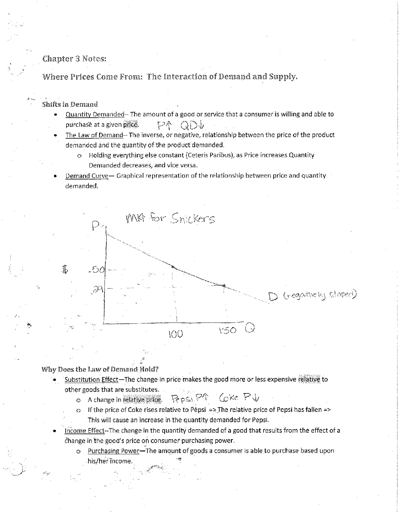 Where Prices Come From The Interaction Of Demand And Supply Econ
