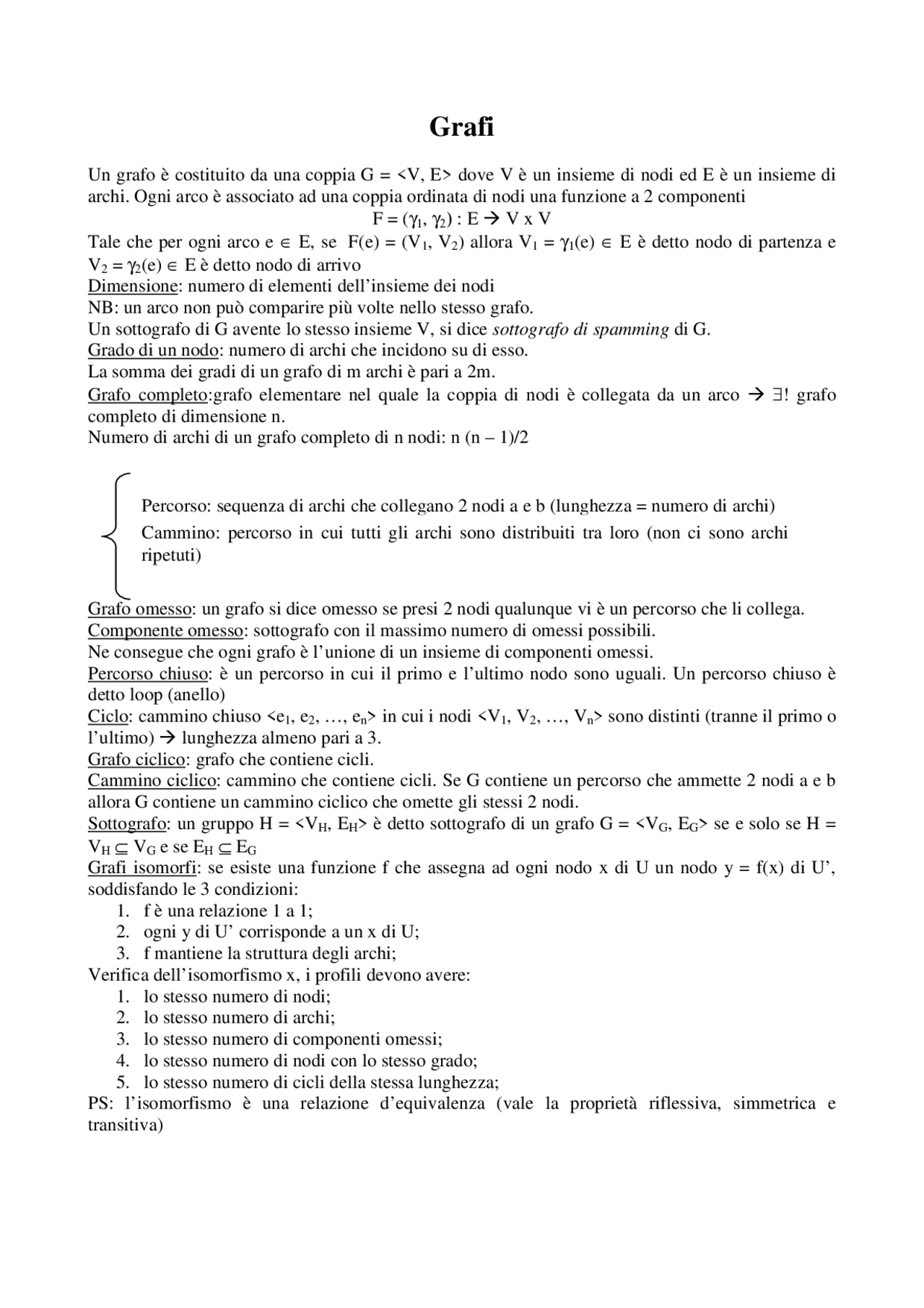 Fondamenti Di Ricerca Operativa Grafi Docsity