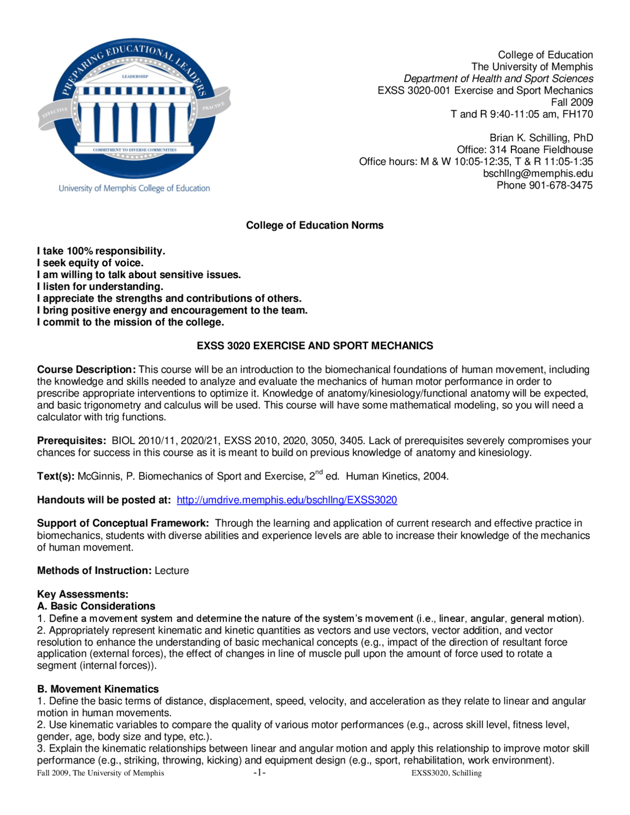 Exercise and Sport Mechanics - Review Sheet | EXSS 3020 - Docsity