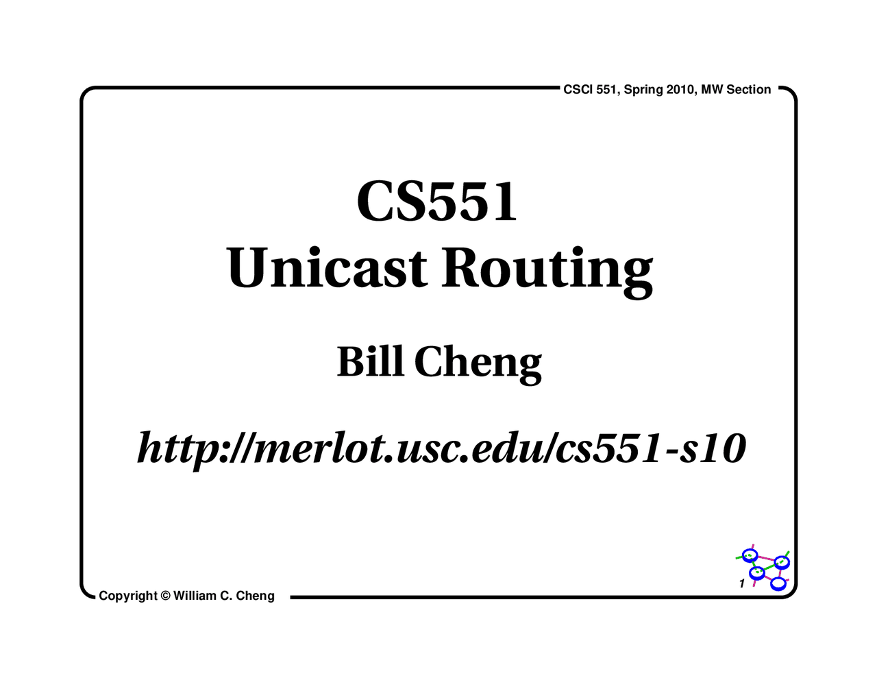 Forwarding And Routing Lecture Slides Csci 551 Docsity