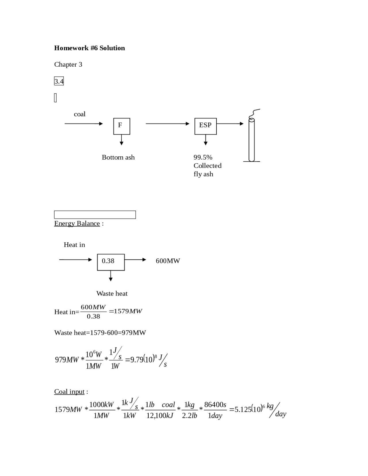 Solutions For Homework 6 Introduction To Environmental Engineering