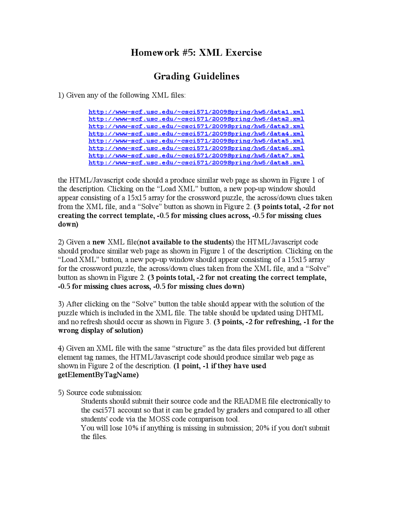 Grading Guidelines Assignment 5 Csci 571 Docsity