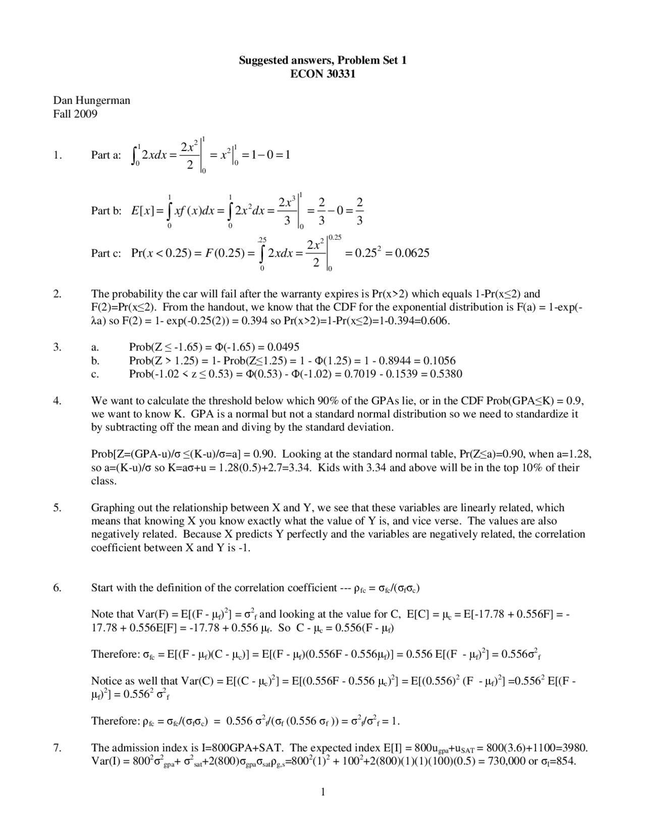 Assignment 7 Questions With Solutions Econometrics Econ 30331 Assignments Introduction To