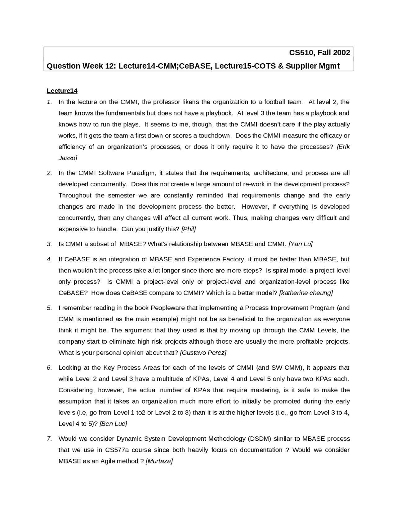 Lecture Notes On Cmm Cots Sociological Theory I Soci 510 Docsity