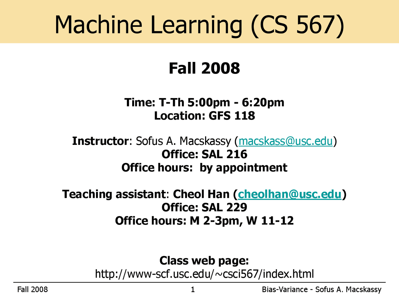 Analysis of Ensemble Learning Algorithms - Lecture Slides | CSCI 567 - Docsity