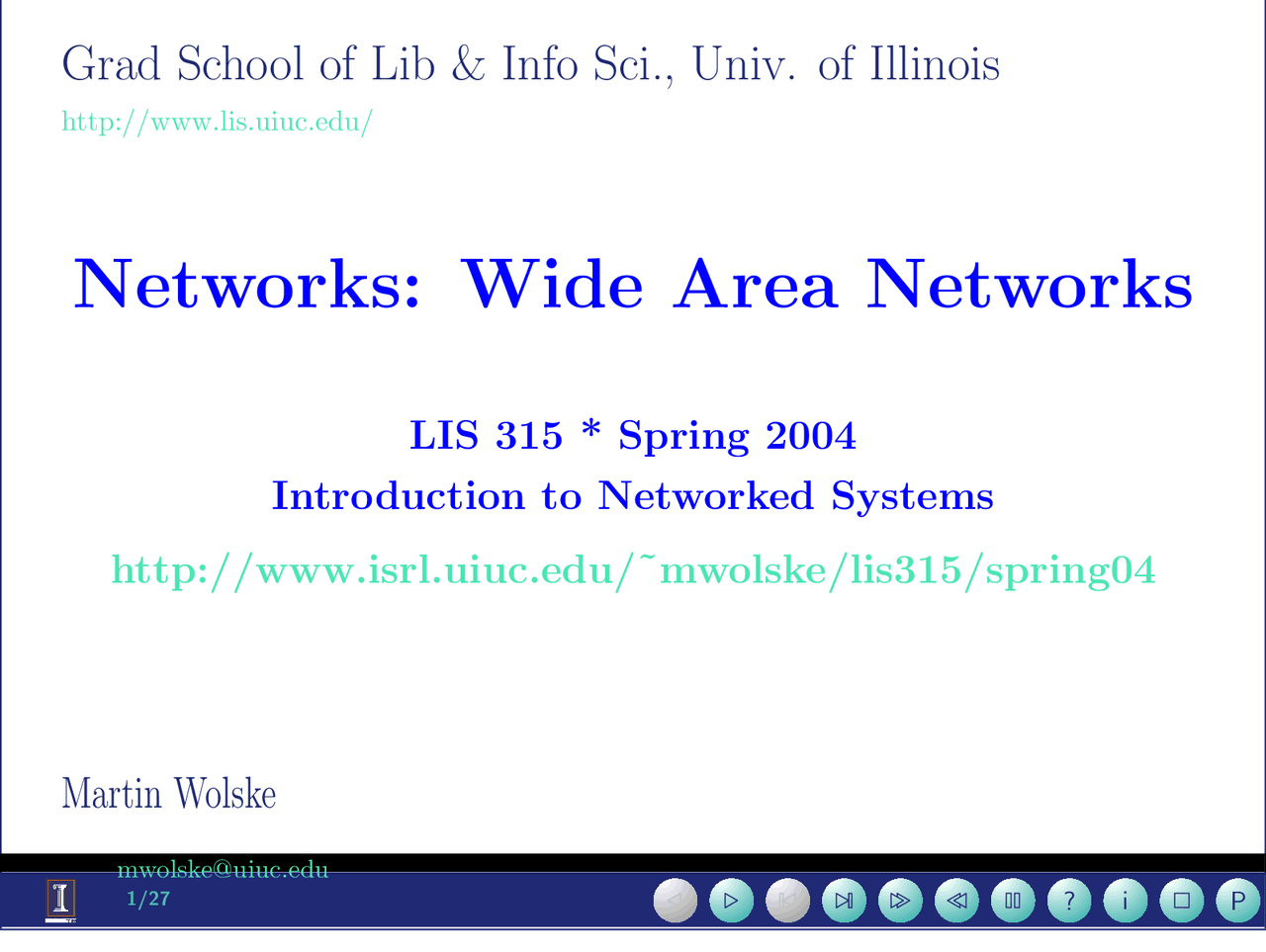 Wide Area Networks Lecture Slides Lis 451 Docsity