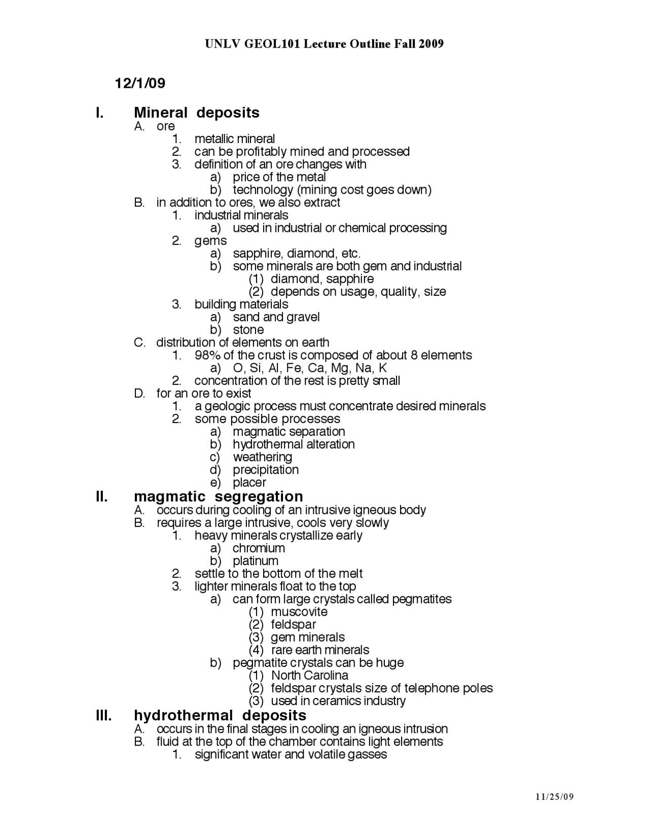 Lecture Notes On Exploring Planet Earth Geol 101 Docsity