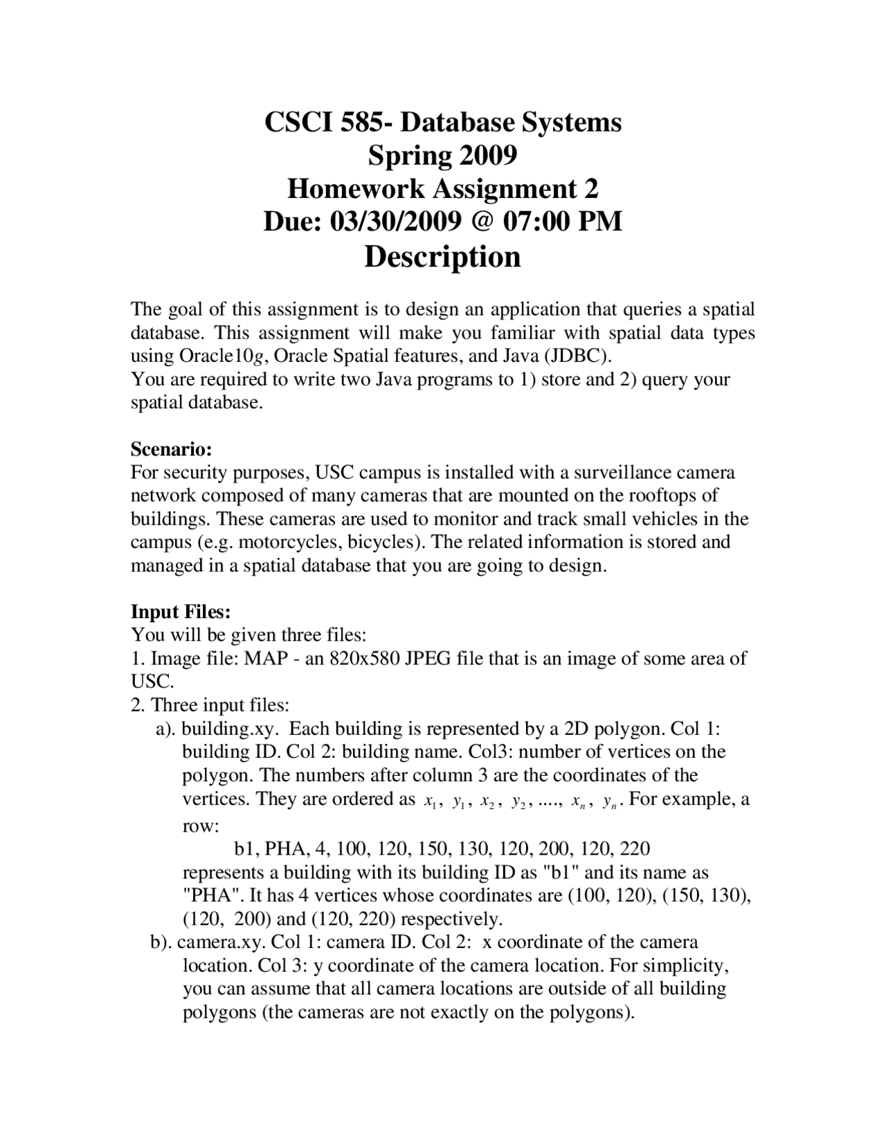 Homework Assignment 2 Database Systems Csci 585 Docsity
