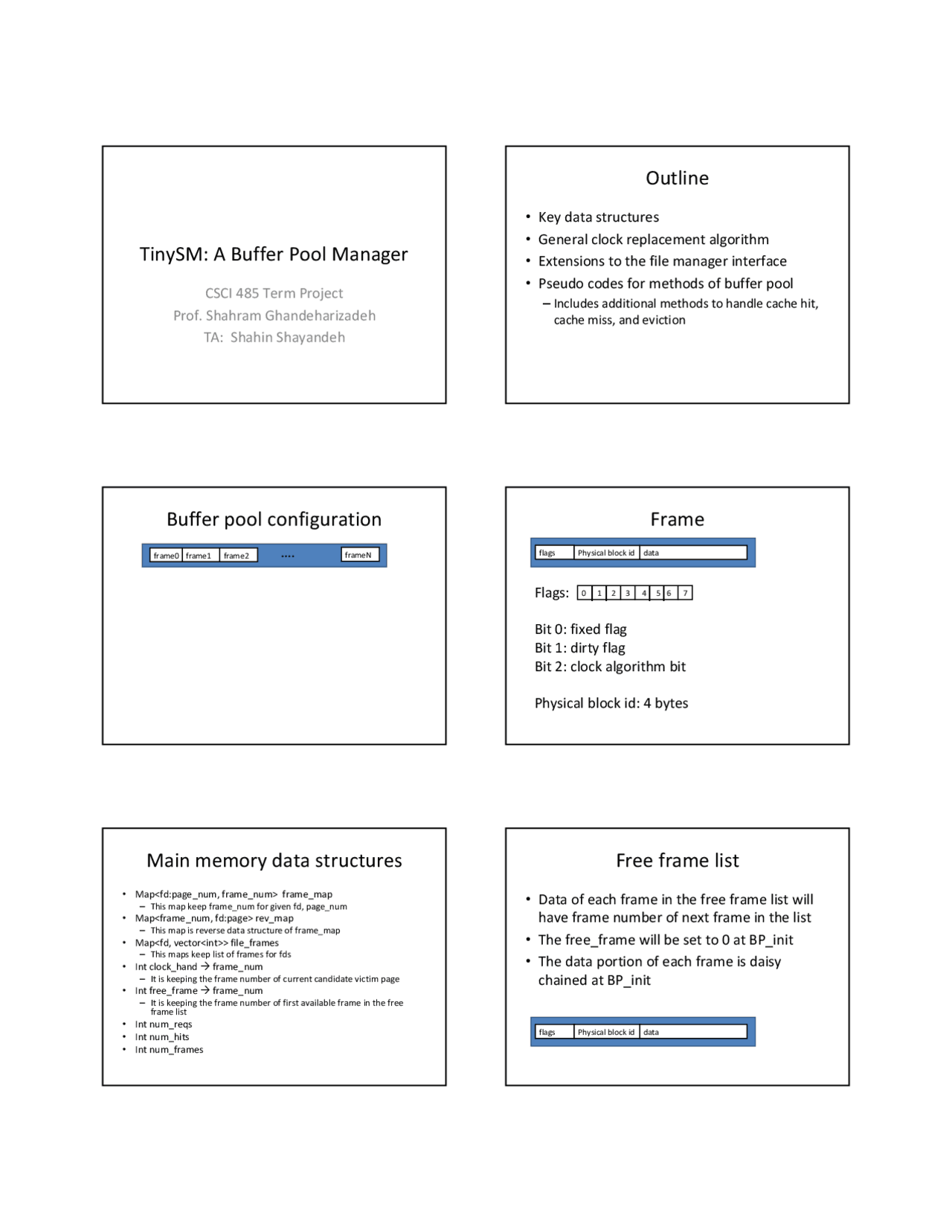 A Buffer Pool Manager in Programming - Outline | CSCI 485 | Study Guides, Projects, Research ...
