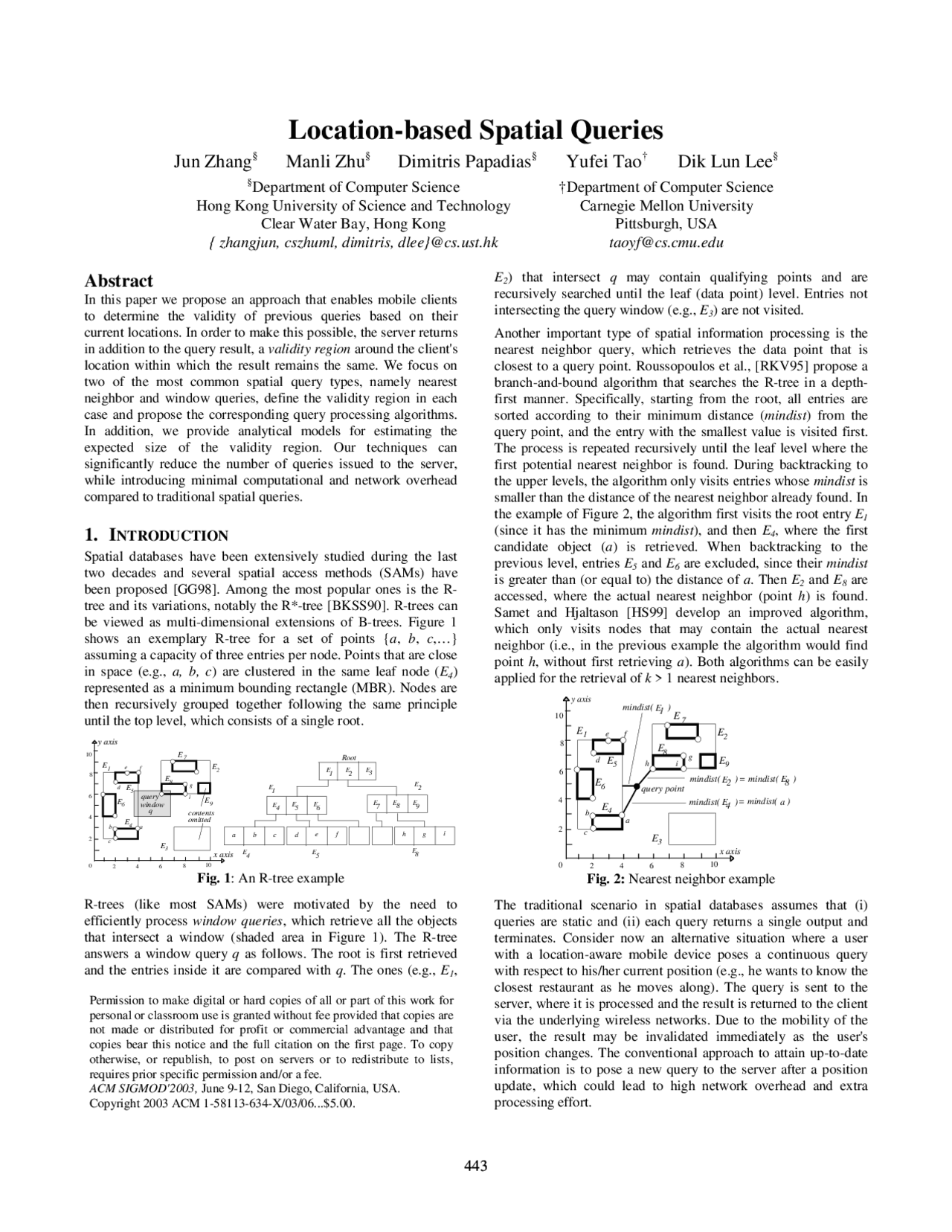 Location Based Spatial Queries Paper Csci 599 Docsity