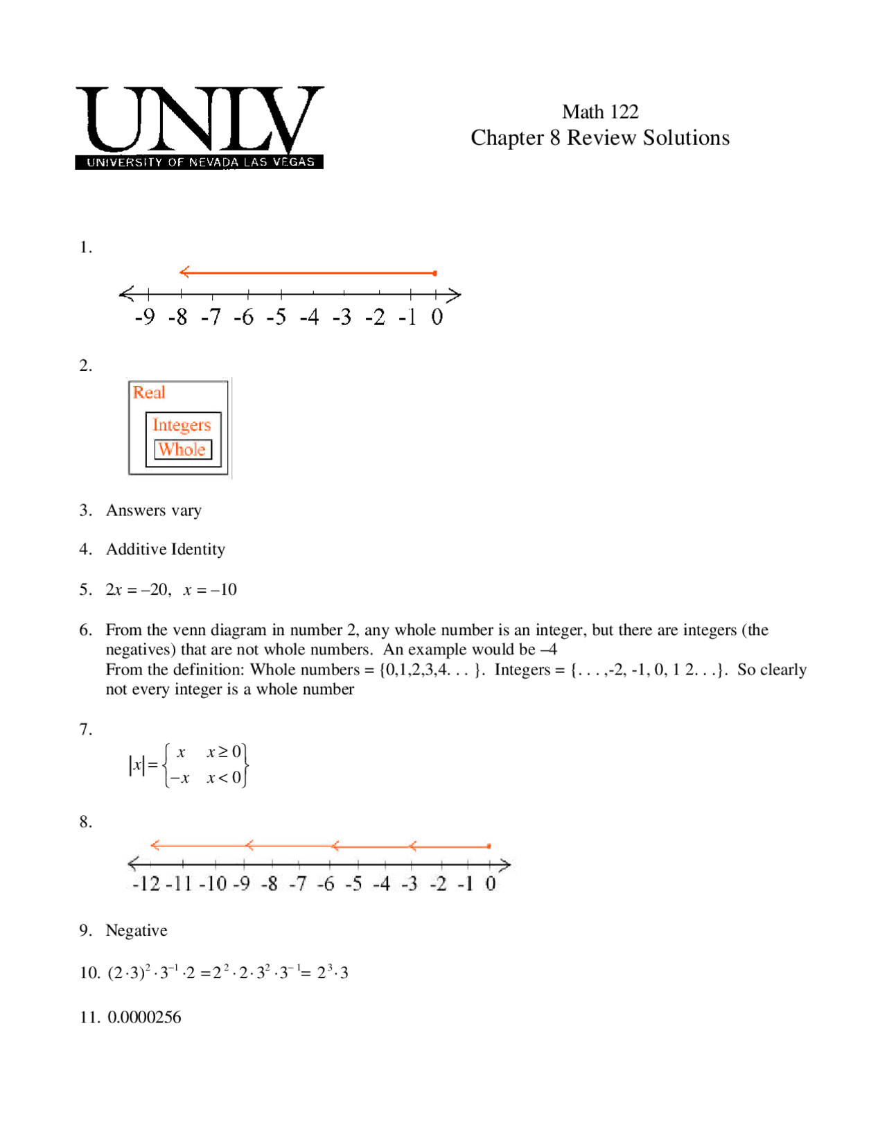 Review Solutions Number Concepts For Elementary School Teachers