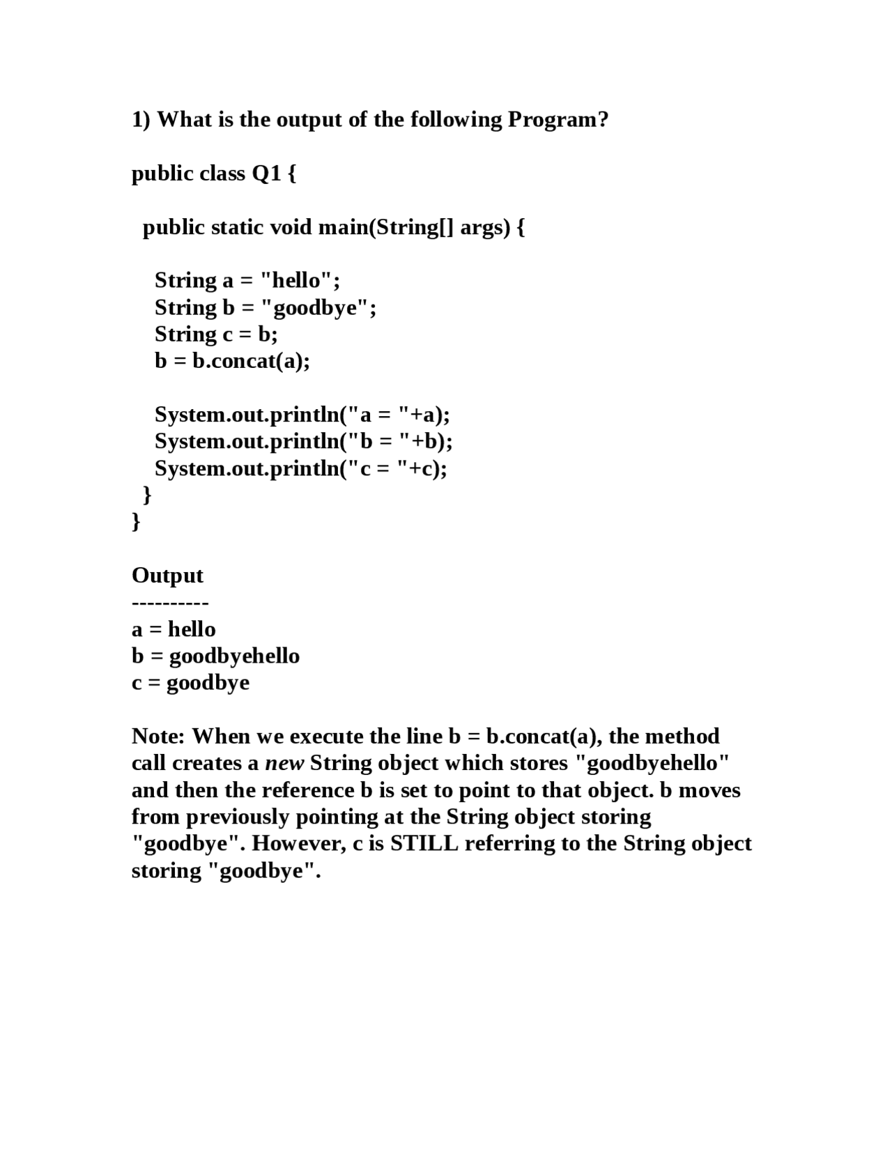 Object Oriented Programming Exam 1 Questions Cop 3330 Docsity
