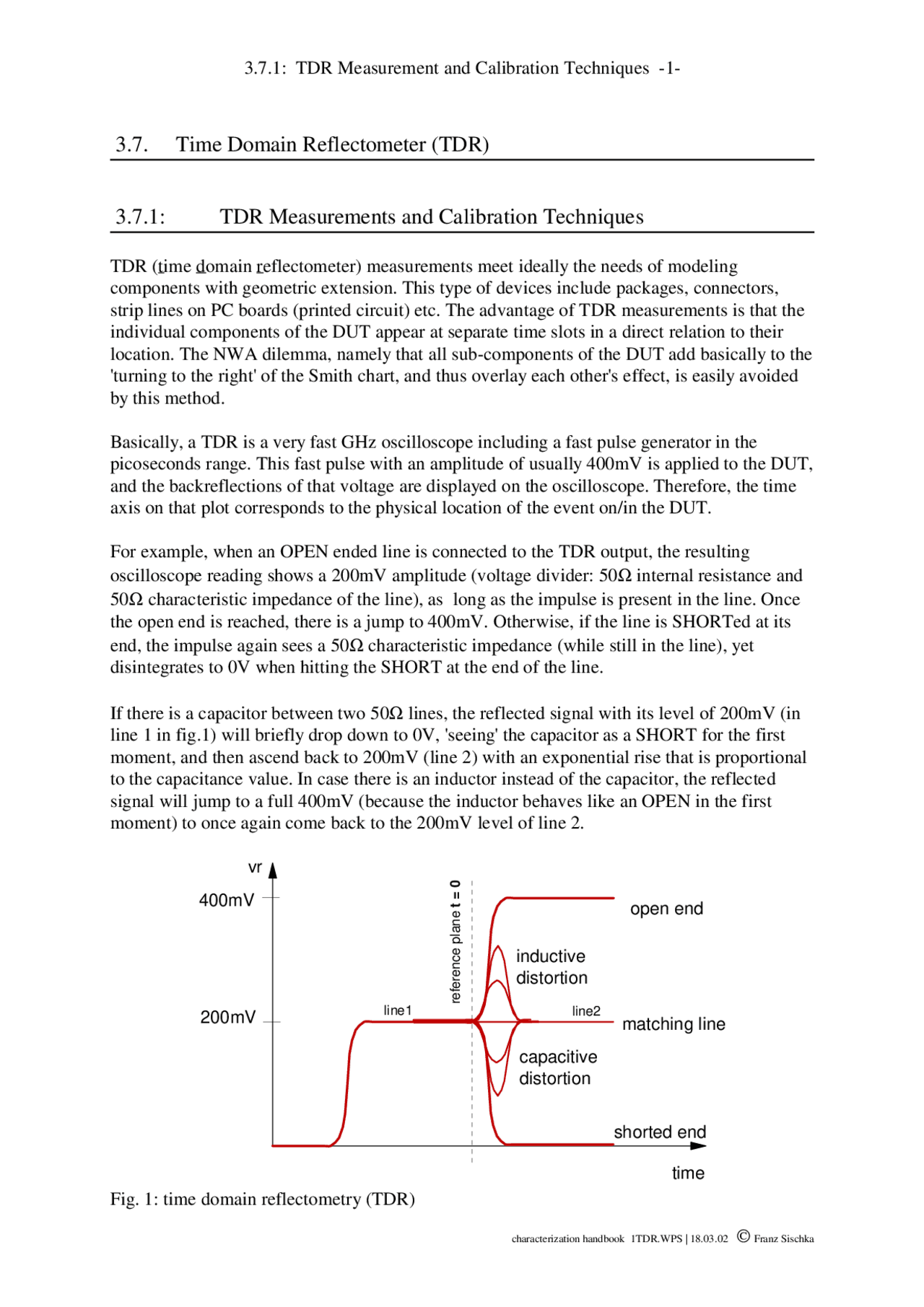 Time Domain Reflectometer and Calibration Techniques - Exam Notes | ECE ...