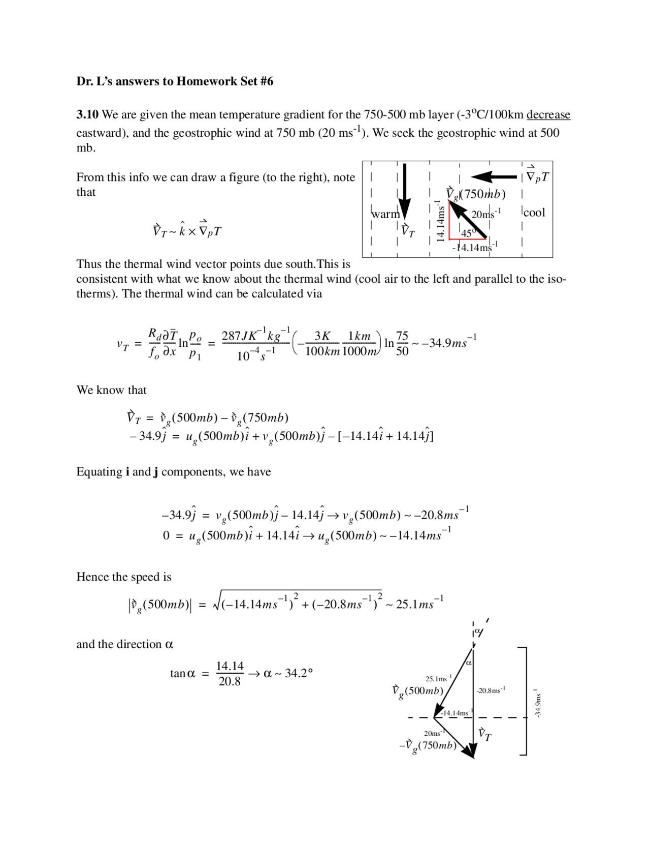 2 Solved Problems in Atmospheric Dynamics 1 - Assignment 1 | MET 4305 ... 2 Solved Problems in Atmospheric Dynamics 1 - Assignment 1 | MET 4305 ...