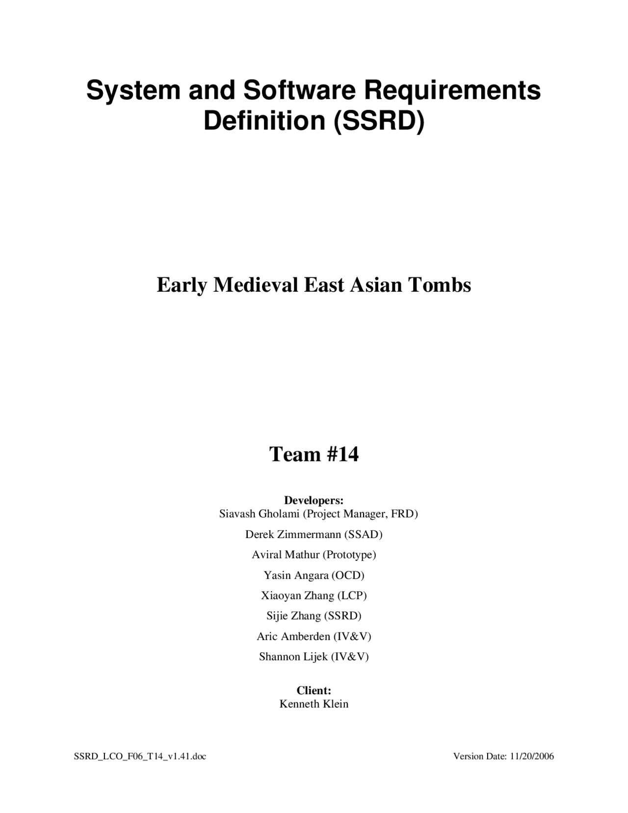 System And Software Requirements Definition Software Engineering