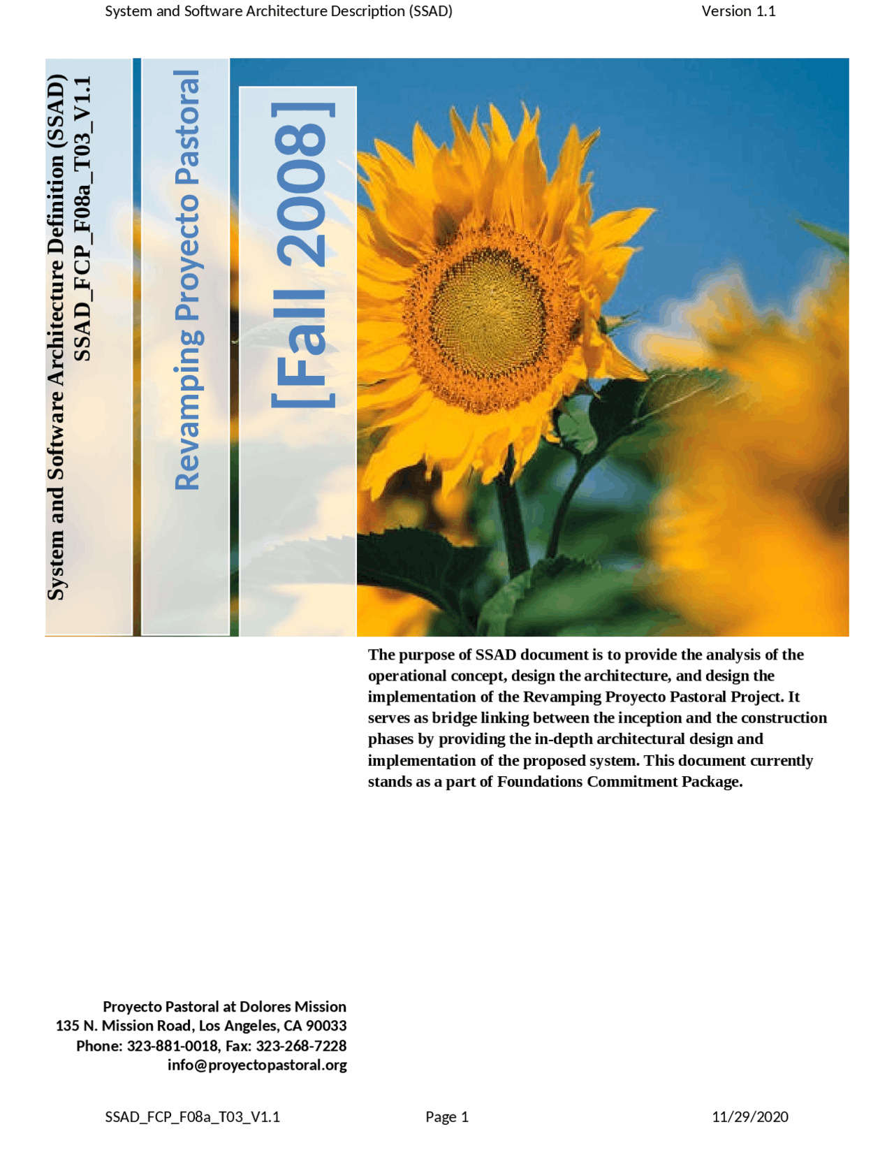 System And Software Architecture Description Project Ame 577 Docsity