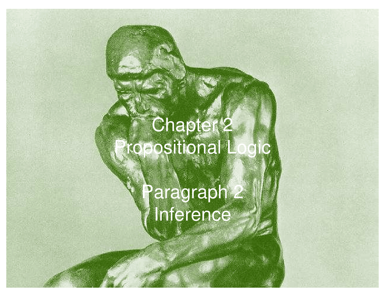 Inference Introduction To Artificial Intelligence Csci 1410 Docsity