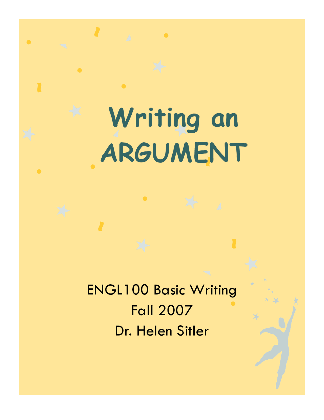 Writing An Argument Basic Writing Thesis Engl 100 Papers