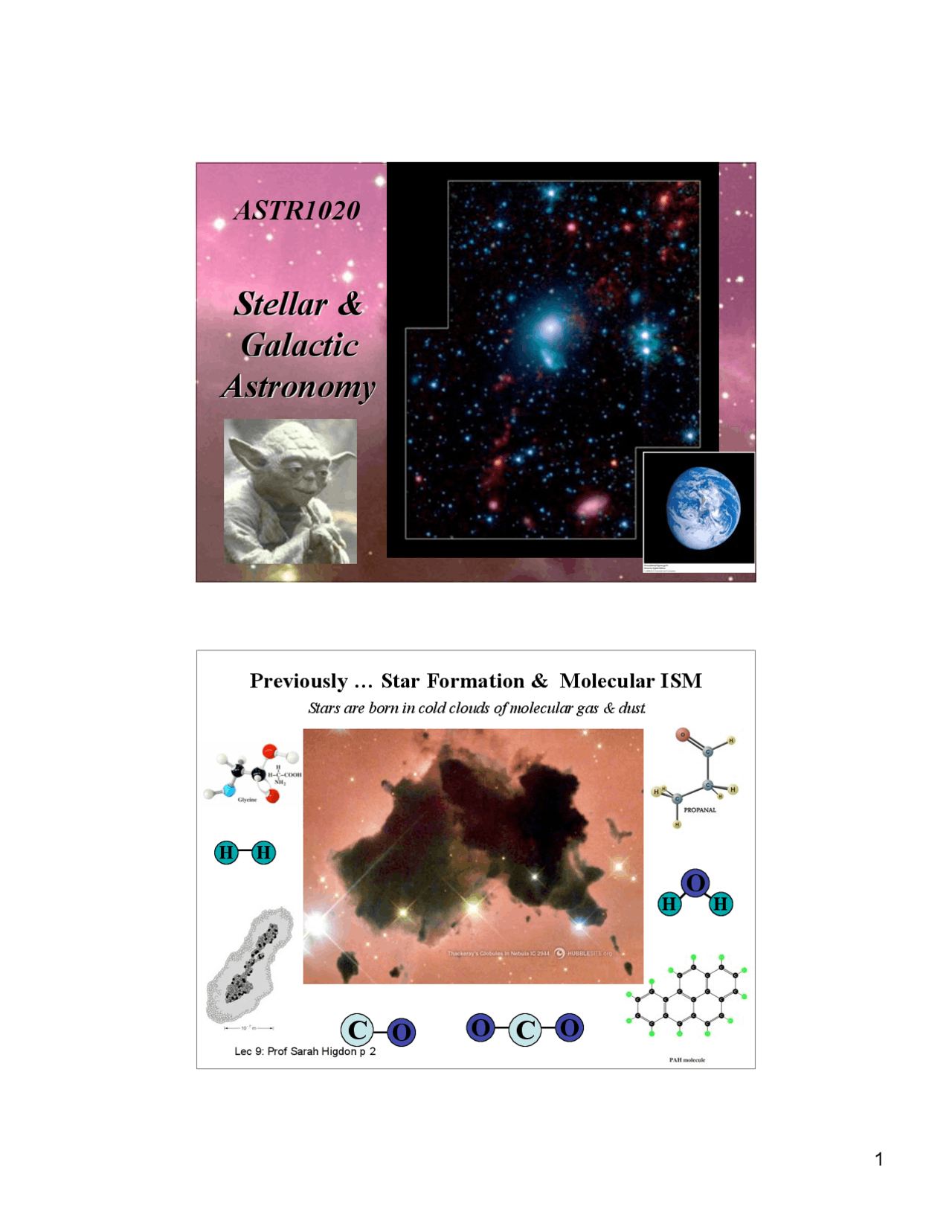 Stellar And Galactic Astronomy Lecture Slides Astr 1020 Docsity