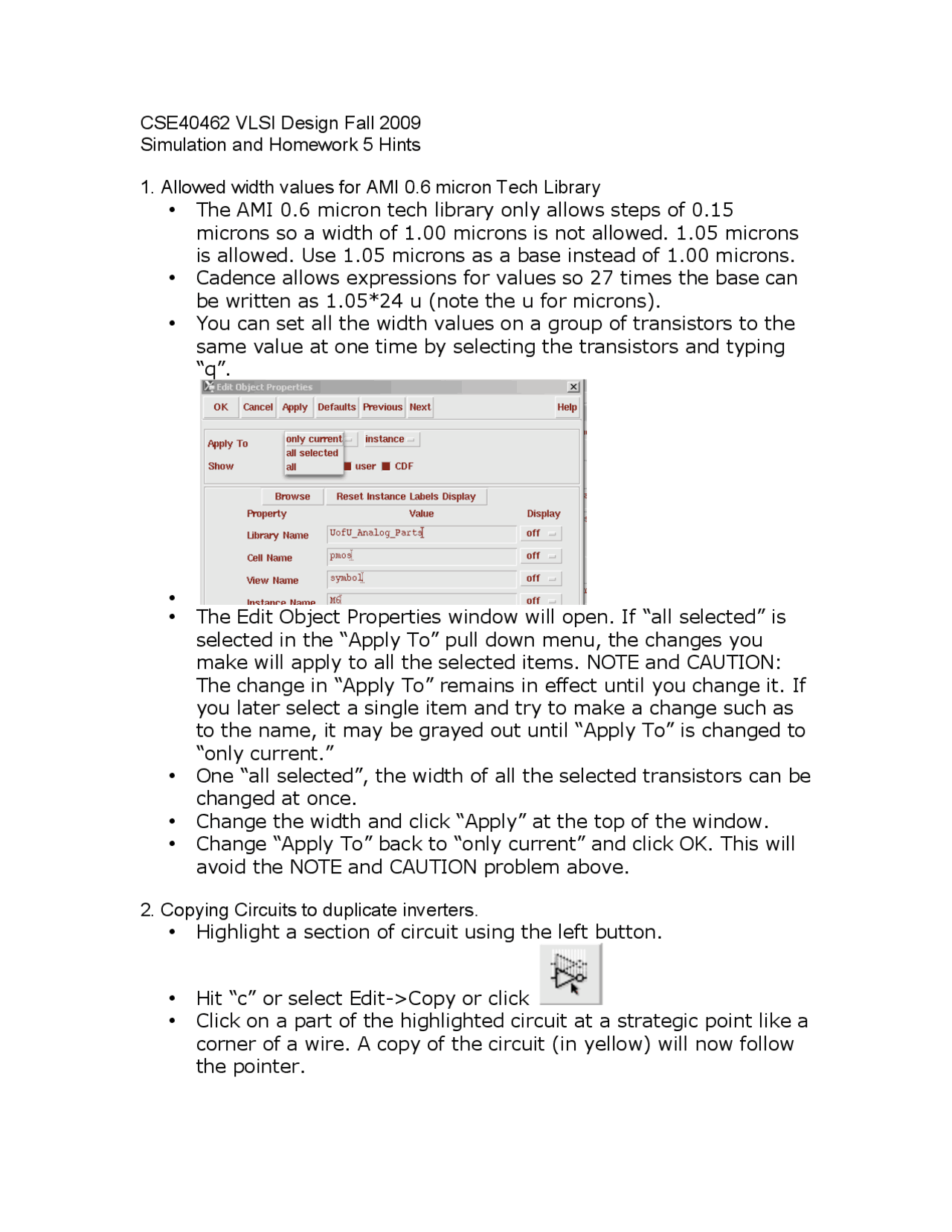 Solved Homework 5 Questions Vlsi Circuit Design Cse 60462 Docsity