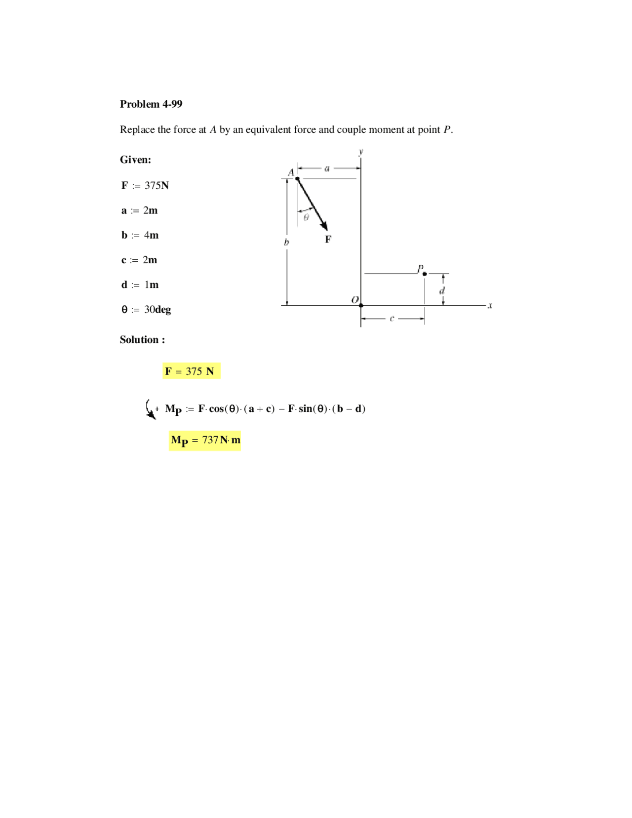 Notes On Solution Of Problems Statics And Dynamics Mech 2110 Docsity