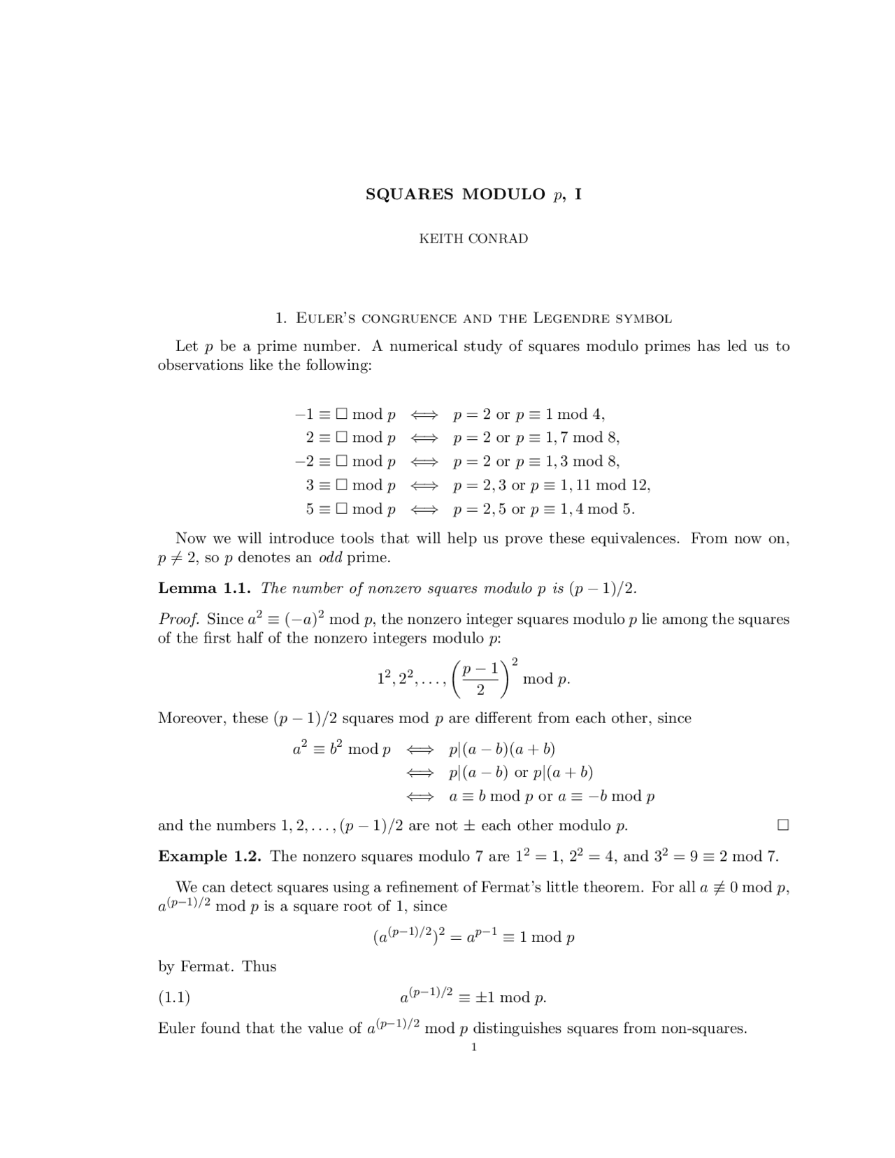 Practice Problems With Solution For Introduction To Number Theory Math 3240 Docsity